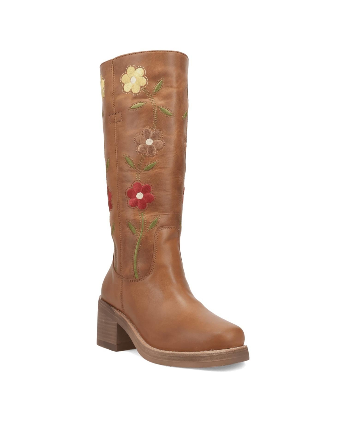 Click here for Dingo Womens Bloom Leather Boot - Tan prices