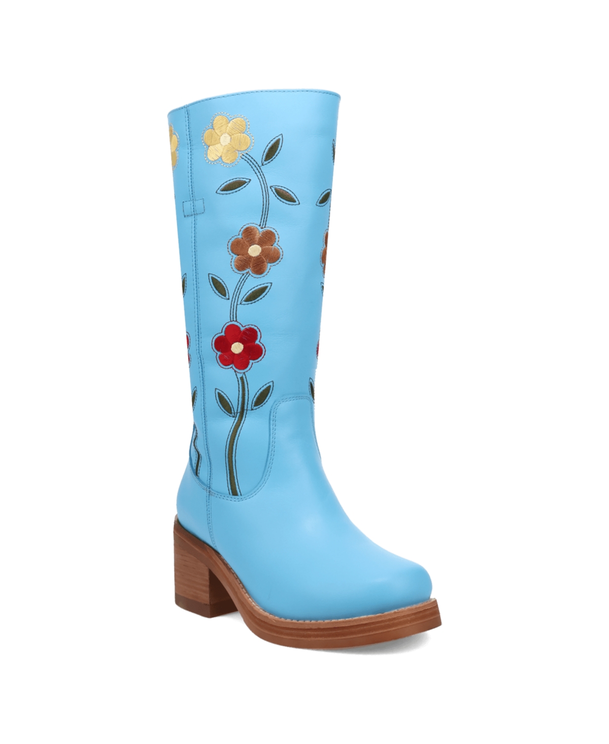 Click here for Dingo Womens Bloom Leather Boot - Blue prices