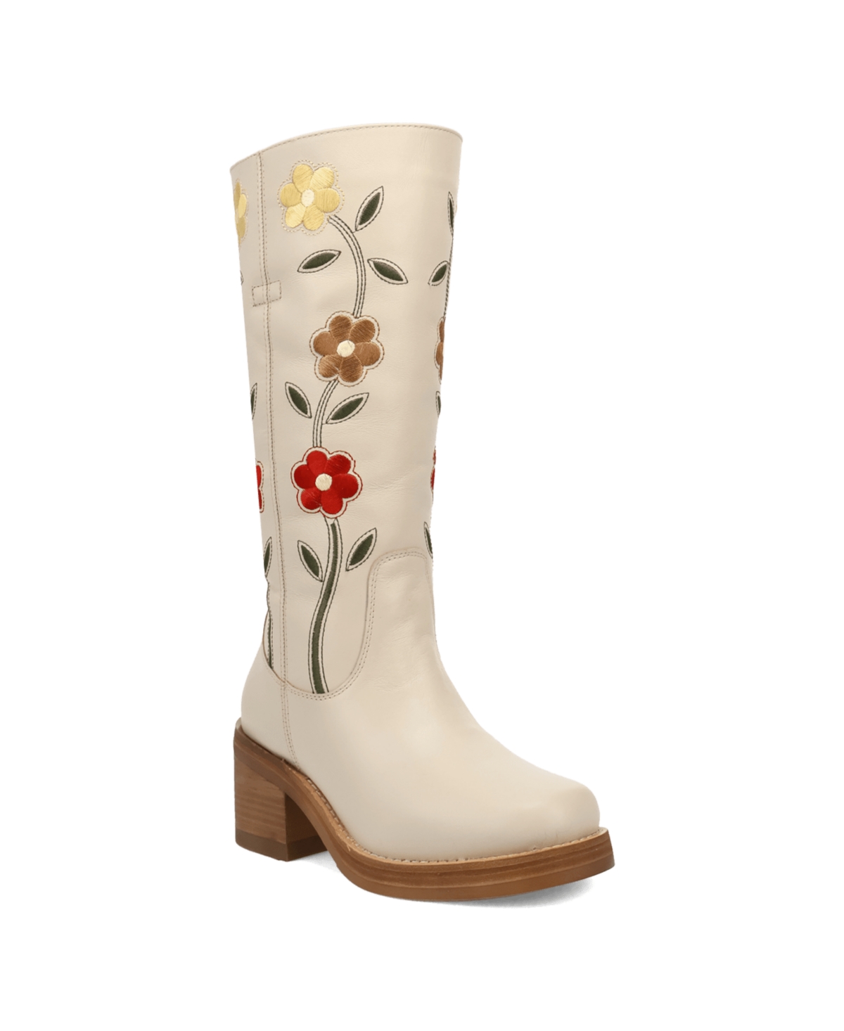 Click here for Dingo Womens Bloom Leather Boot - White prices