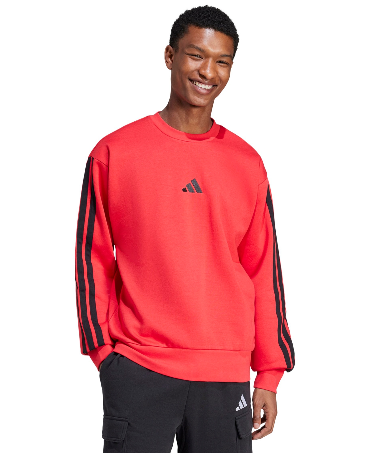 Click here for adidas Mens Essentials 3-Stripes Fleece Sweatshirt... prices