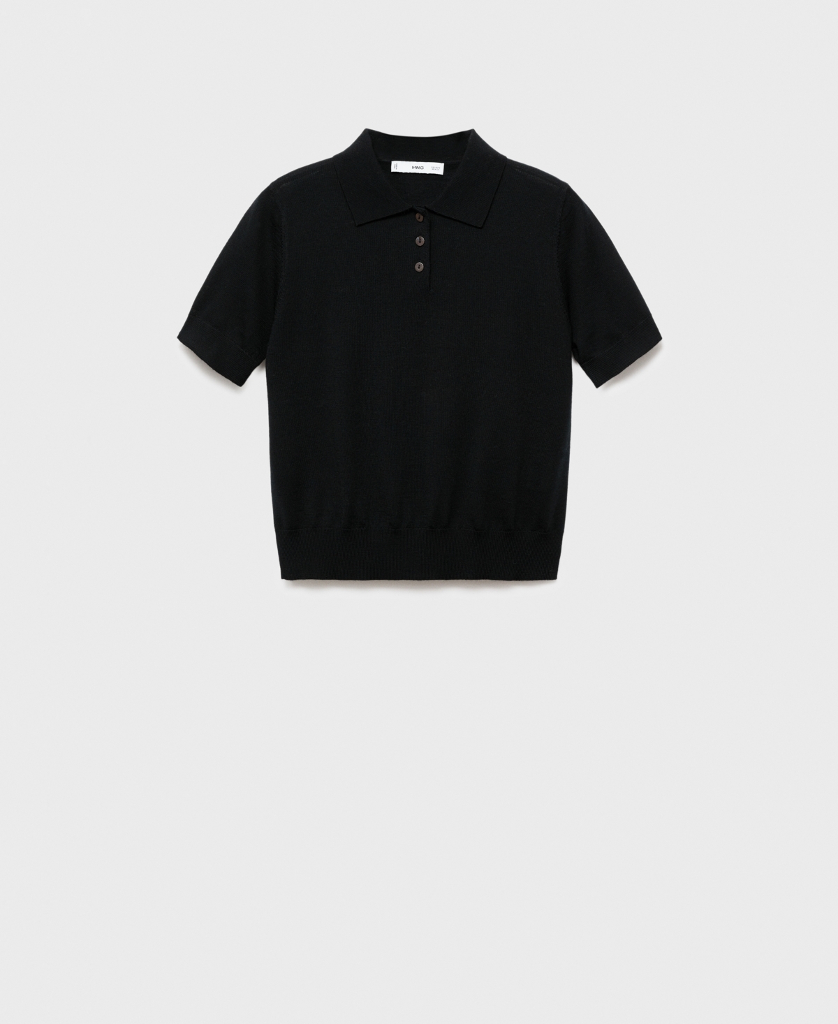 Click here for Mango Womens Wool Polo-Neck Sweater - Black prices