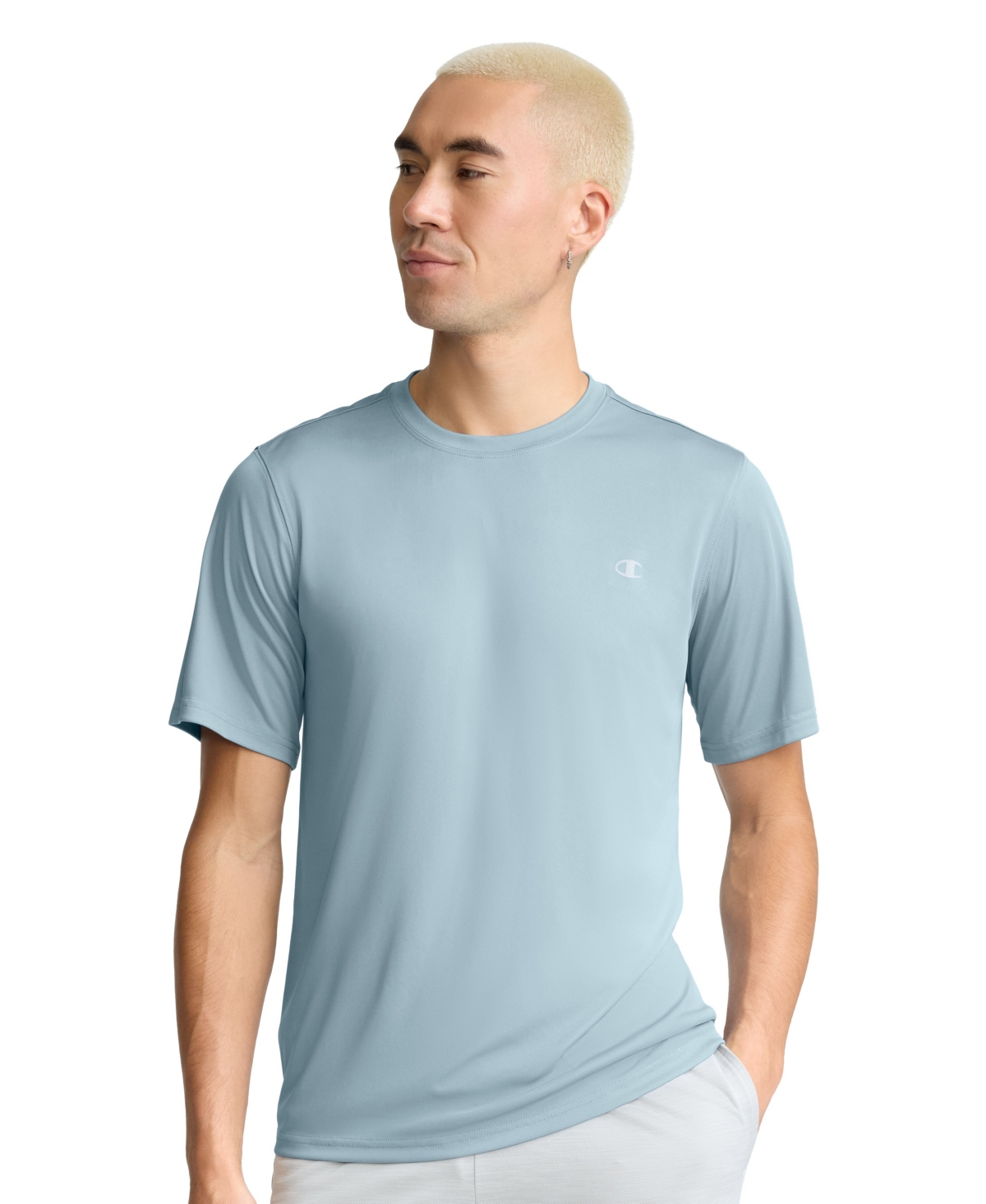 Click here for Champion Mens Double Dry T-Shirt - Cloudy Blue prices