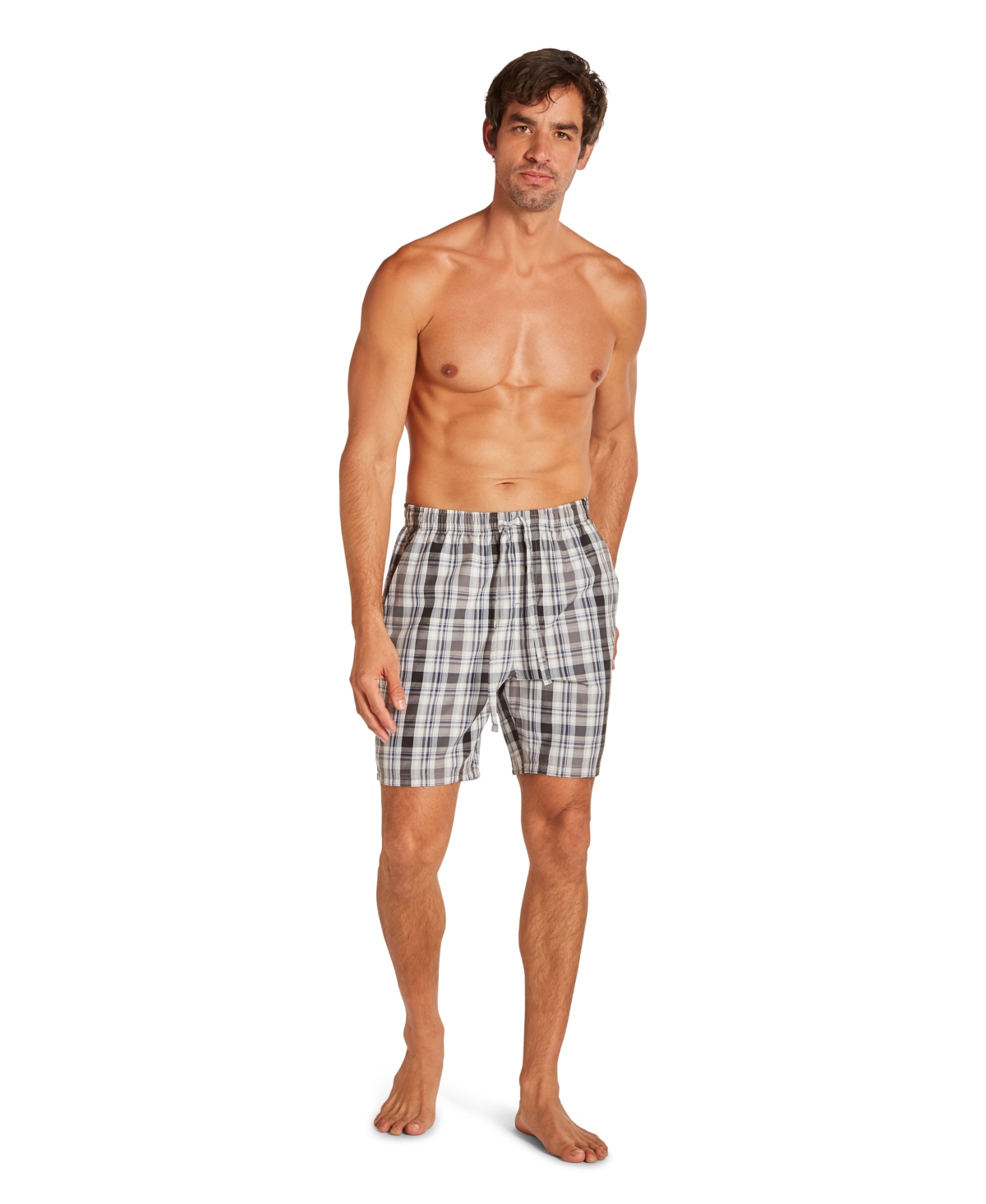 Click here for Tahari Mens Woven Pajama Shorts - Black/Gray prices