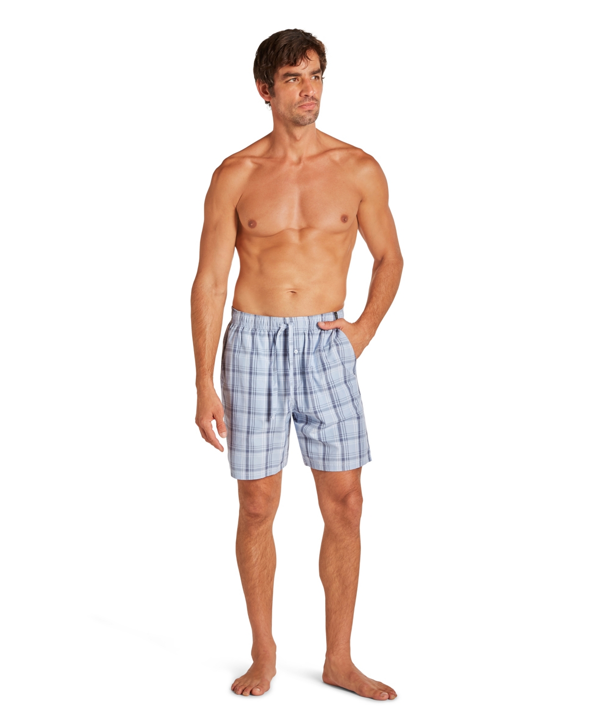 Click here for Tahari Mens Woven Pajama Shorts - Brunnera Blue Pl... prices