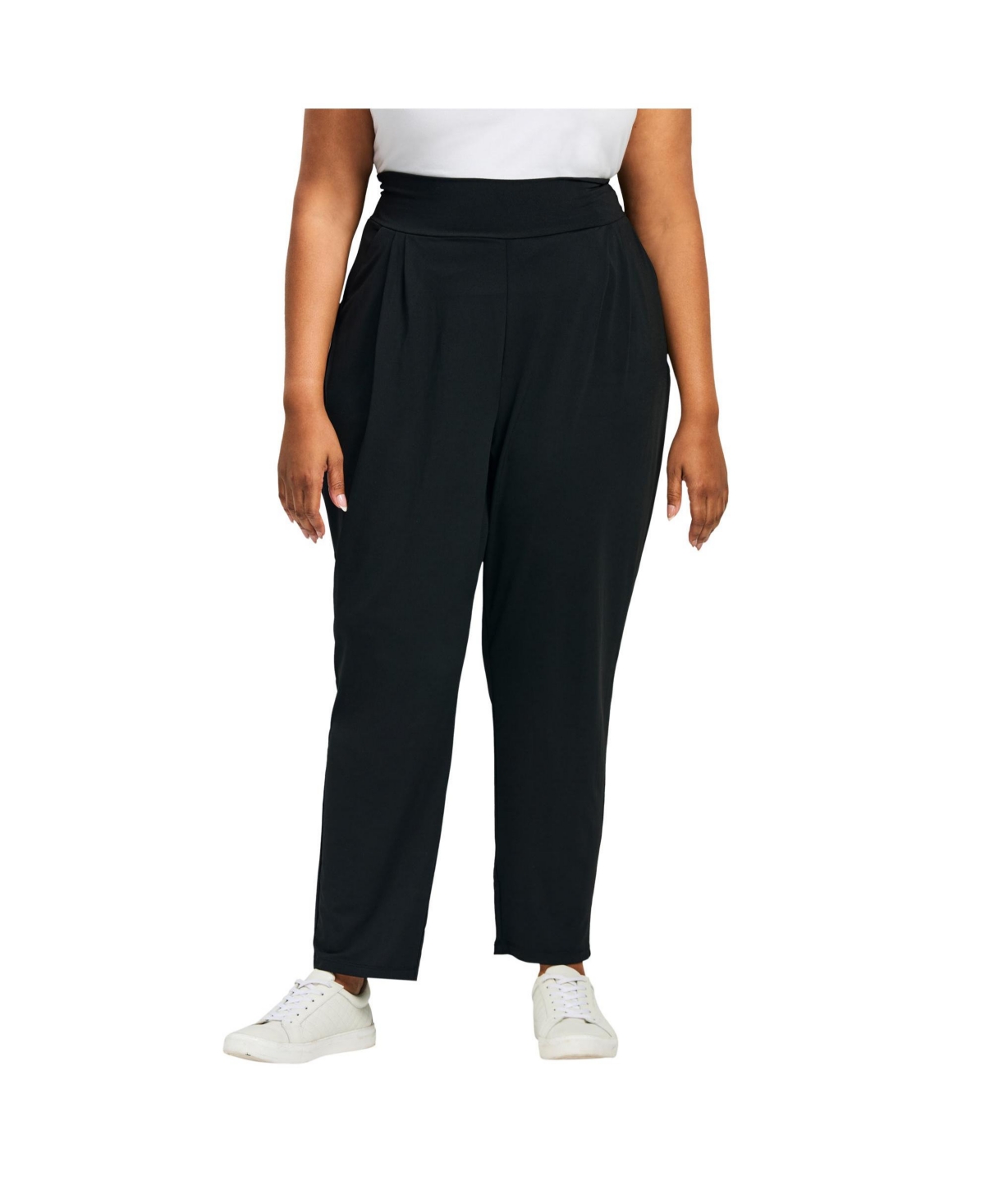 Click here for Avenue Womens Lucille Tapered Knit Pant - Black prices