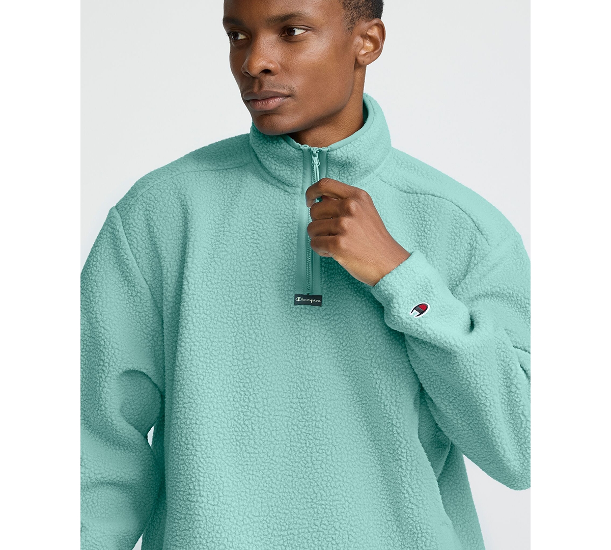 Click here for Champion Mens Quarter-Zip Long-Sleeve Sweatshirt -... prices