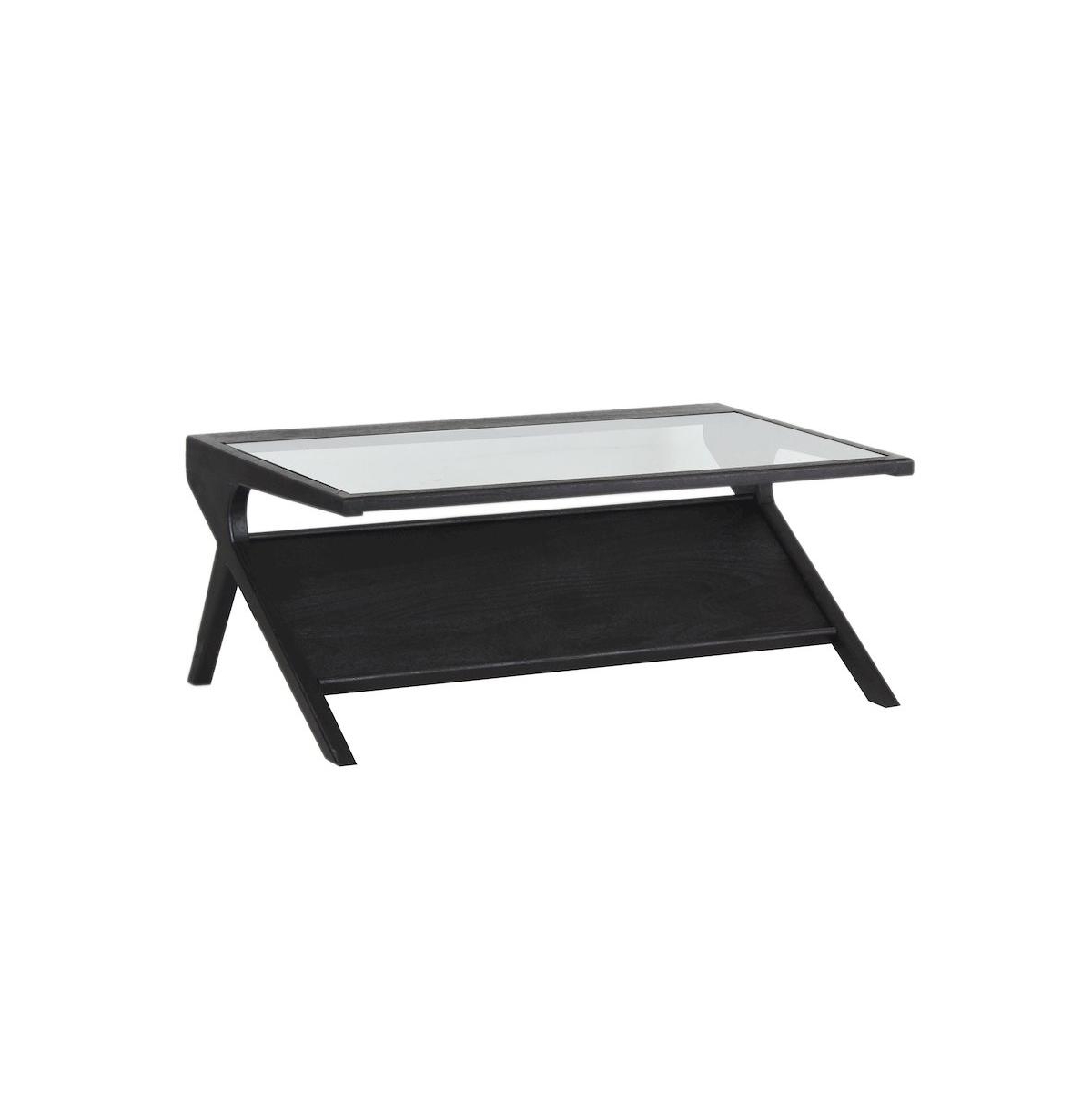 Click here for Canberra Solid Mango Wood Coffee Table  Black prices