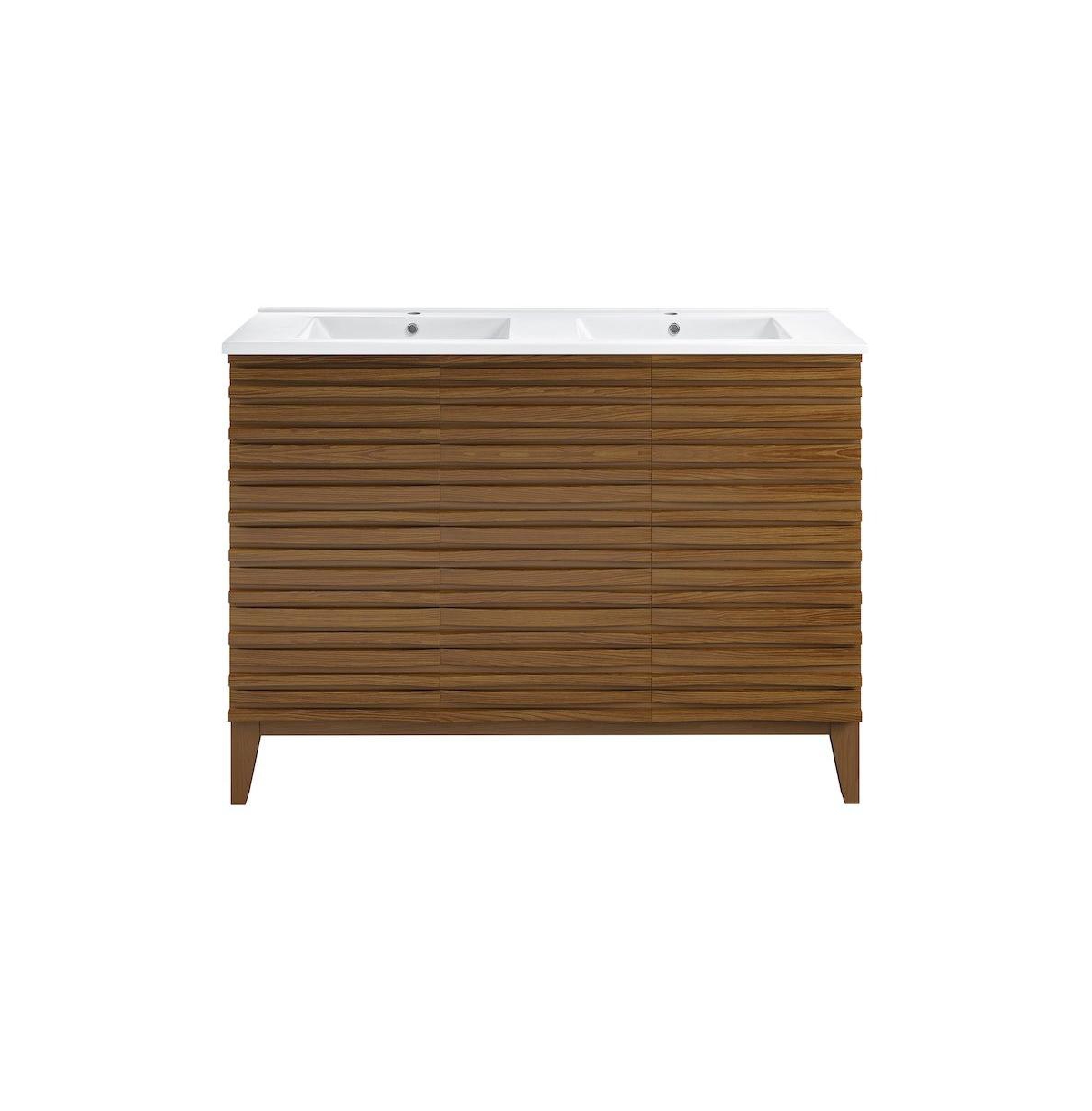 Click here for Swiss Madison48 in. Brown Oak  Double Basin Bathro... prices