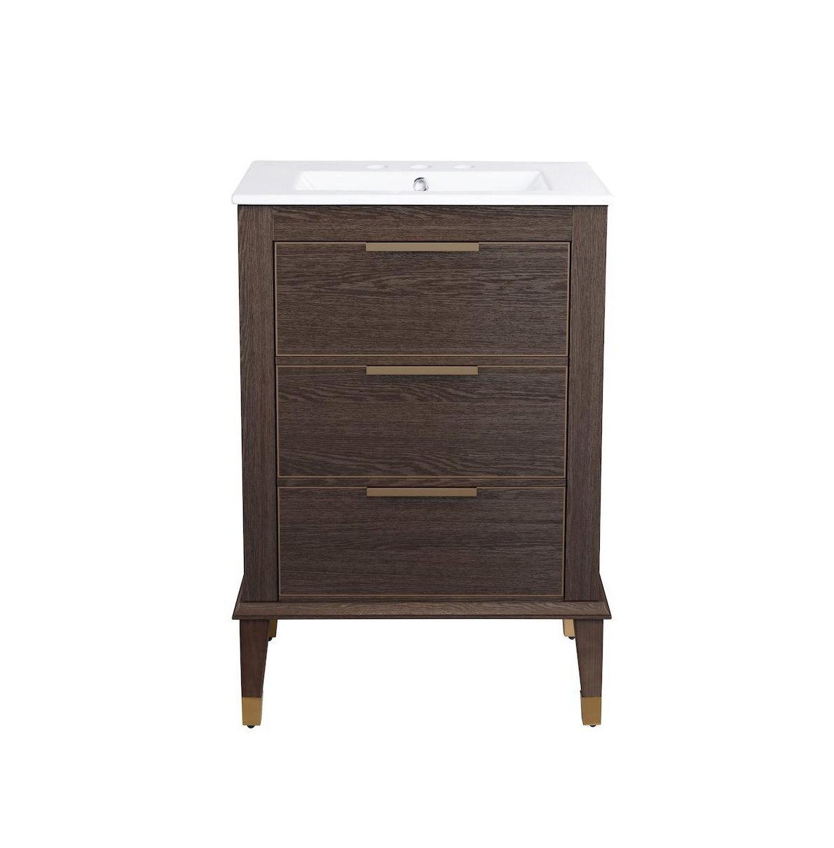 Click here for Swiss Madison Hugo 24 in. Brown Oak Bathroom Vanit... prices