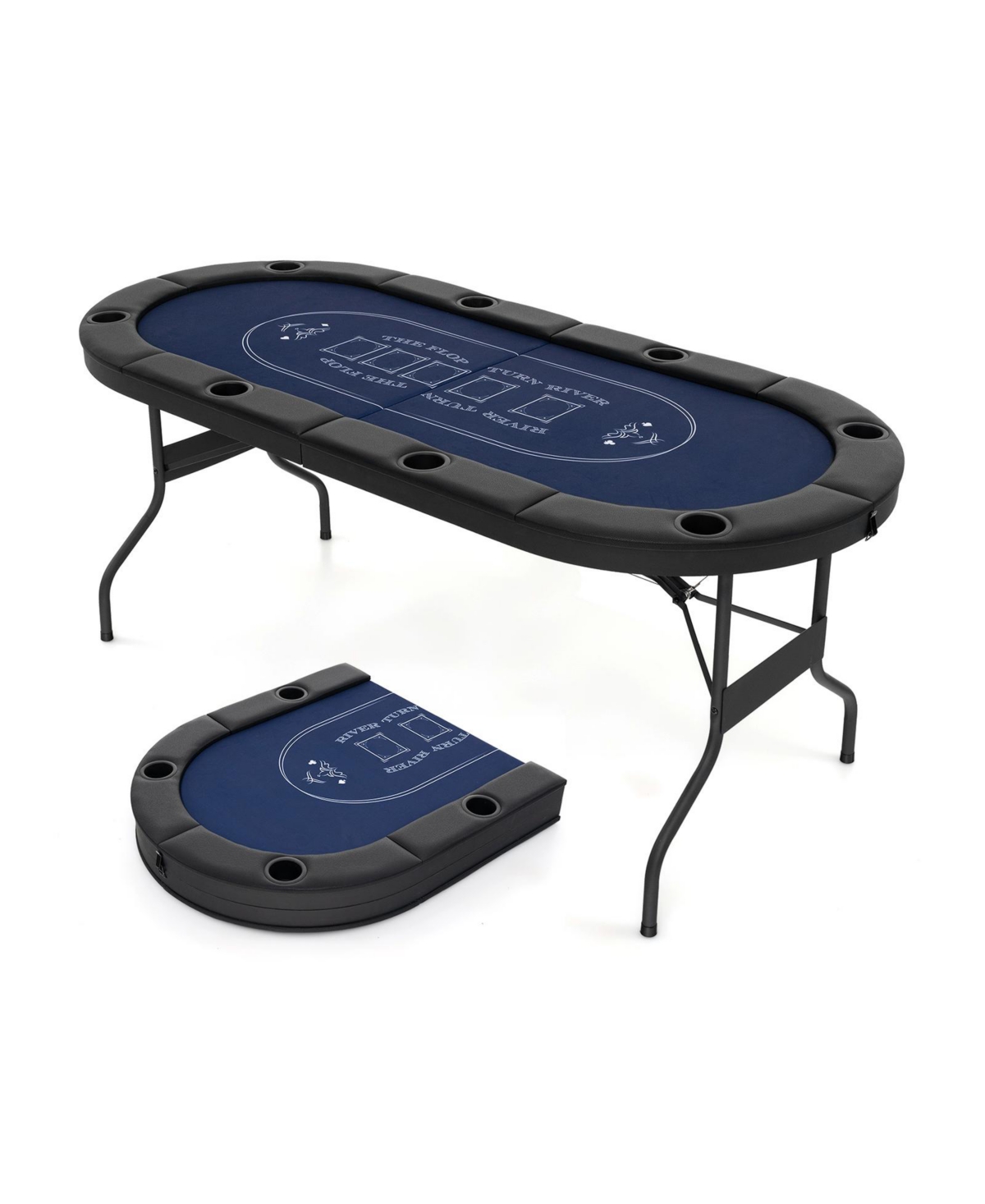 Click here for 72 Inch Foldable Poker Table for 8 Players Portabl... prices
