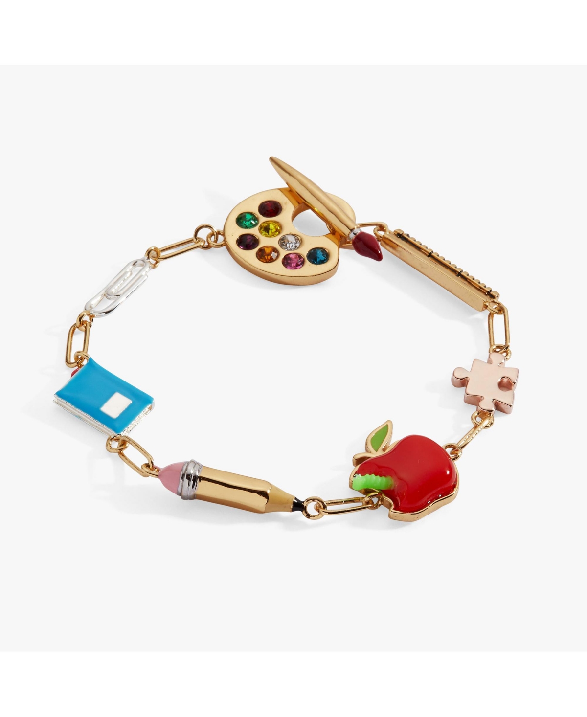 Click here for Teachers Pet Multi Charm Toggle Bracelet prices
