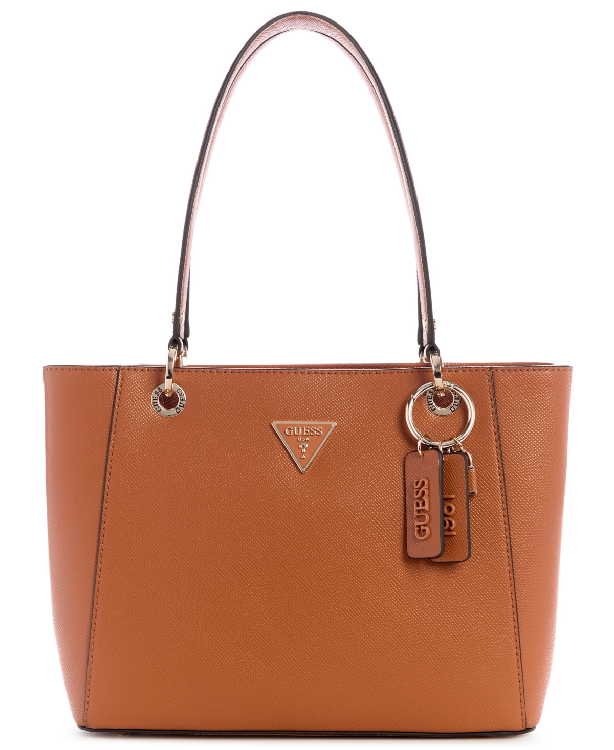 Click here for Guess Womens Noelle Ii Small Tote Bag - Light Cogn... prices