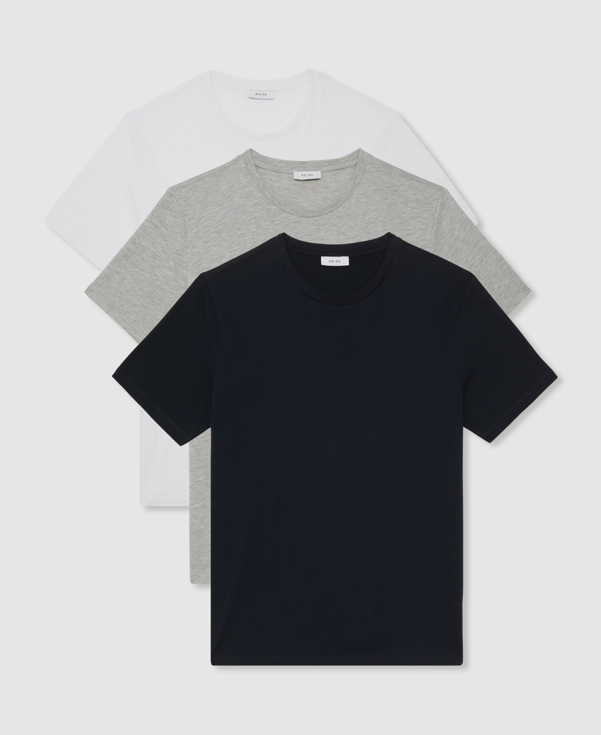 Click here for Reiss Mens 3-Pack Of Crew Neck T-Shirt - Multi prices