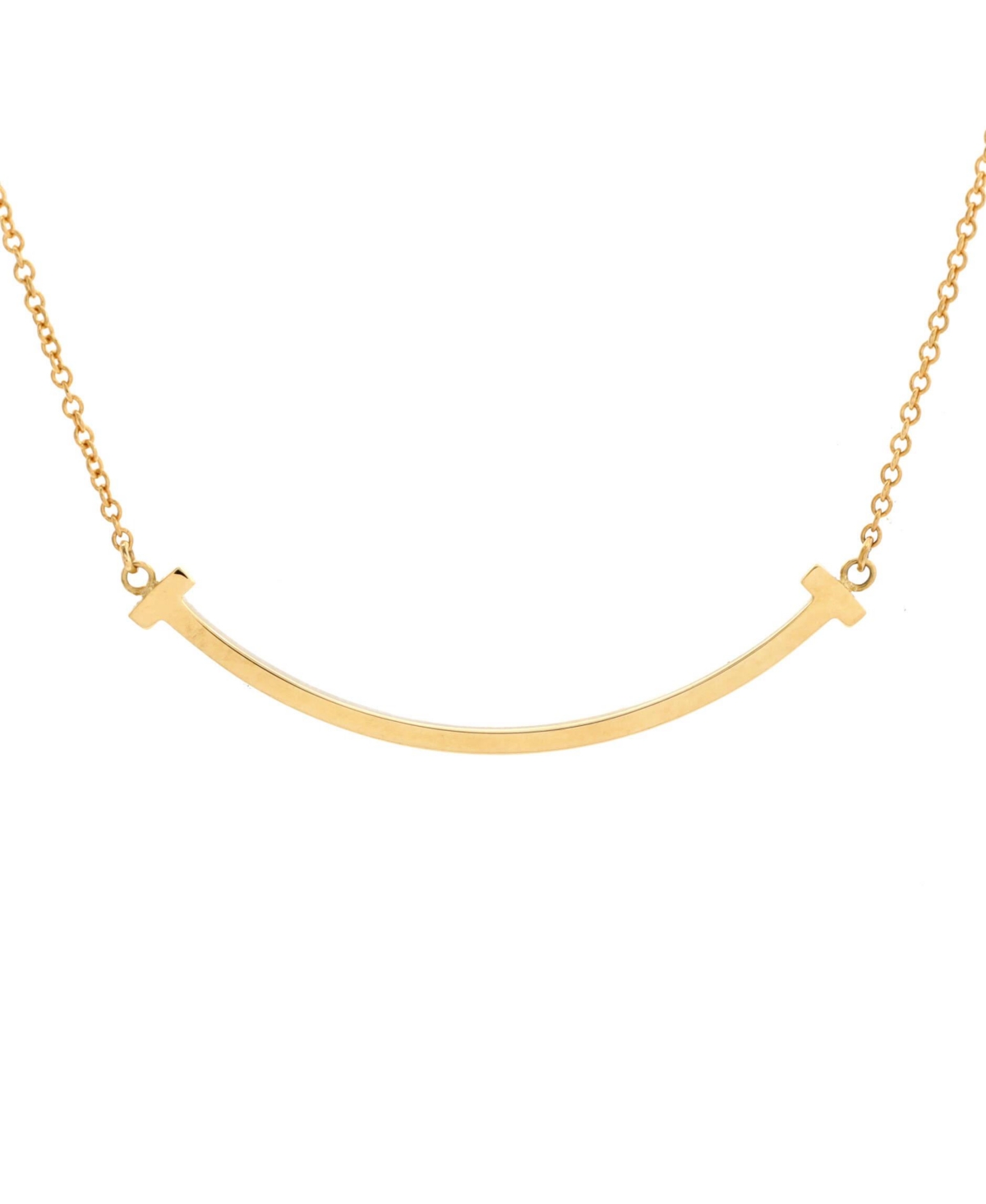 Click here for Pre-Owned Tiffany & Co T Smile Pendant Necklace -... prices