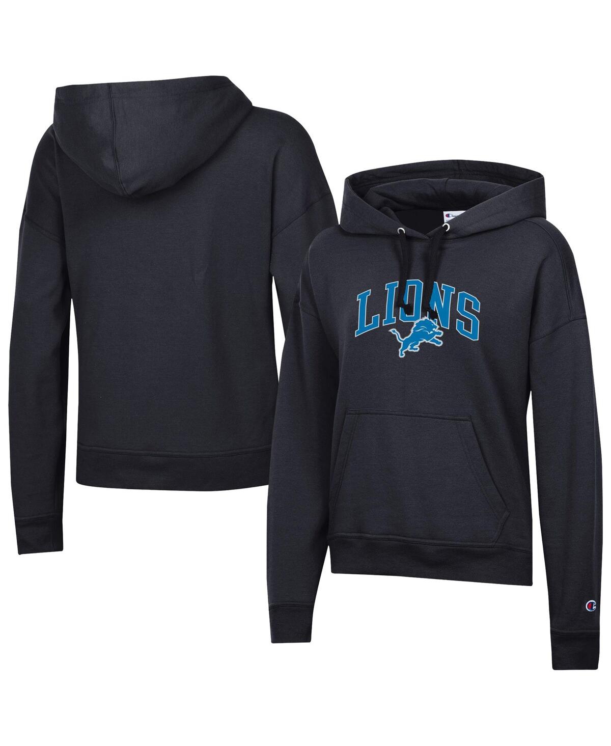 Click here for Champion Womens Black Detroit Lions Powerblend Hoo... prices
