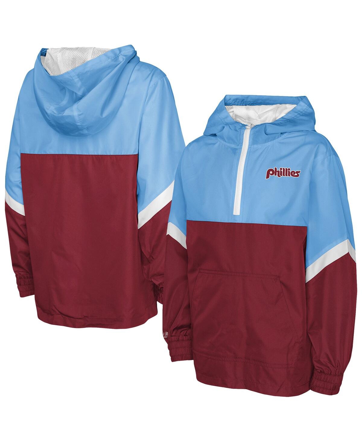 Click here for Mitchell & Ness Mens Burgundy/Light Blue Philadelp... prices