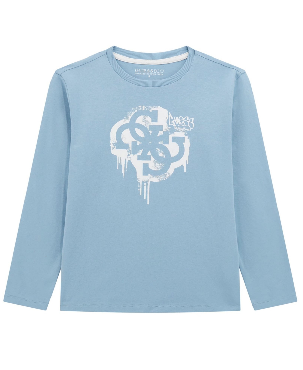 Click here for Guess Boys 8-18 Long-Sleeve Logo T-Shirt - Blue prices