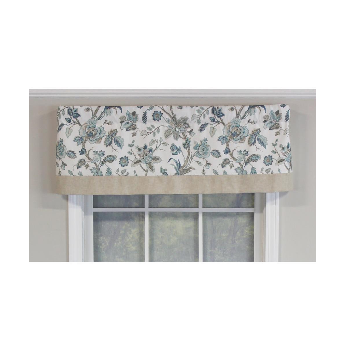 Click here for Rlf Home Gianna Banded Valance Spa. 3 Rod Pocket... prices