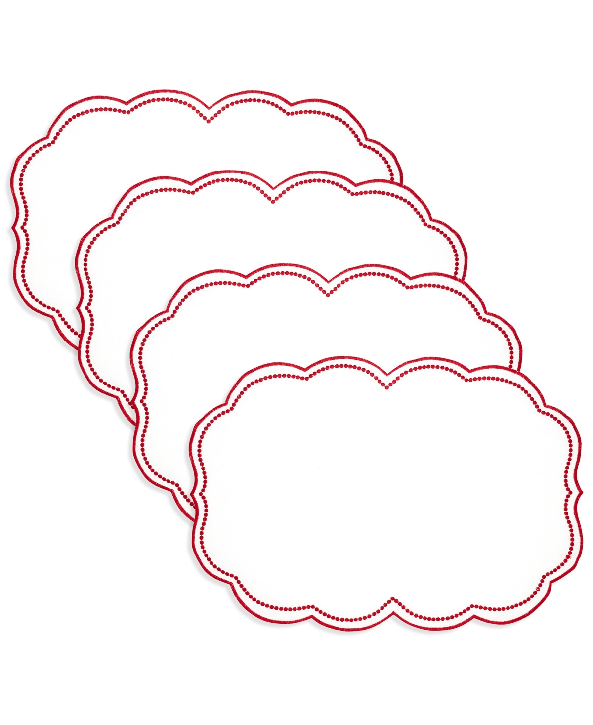 Click here for Saro Lifestyle Embroidered Polka Dot Placemat with... prices