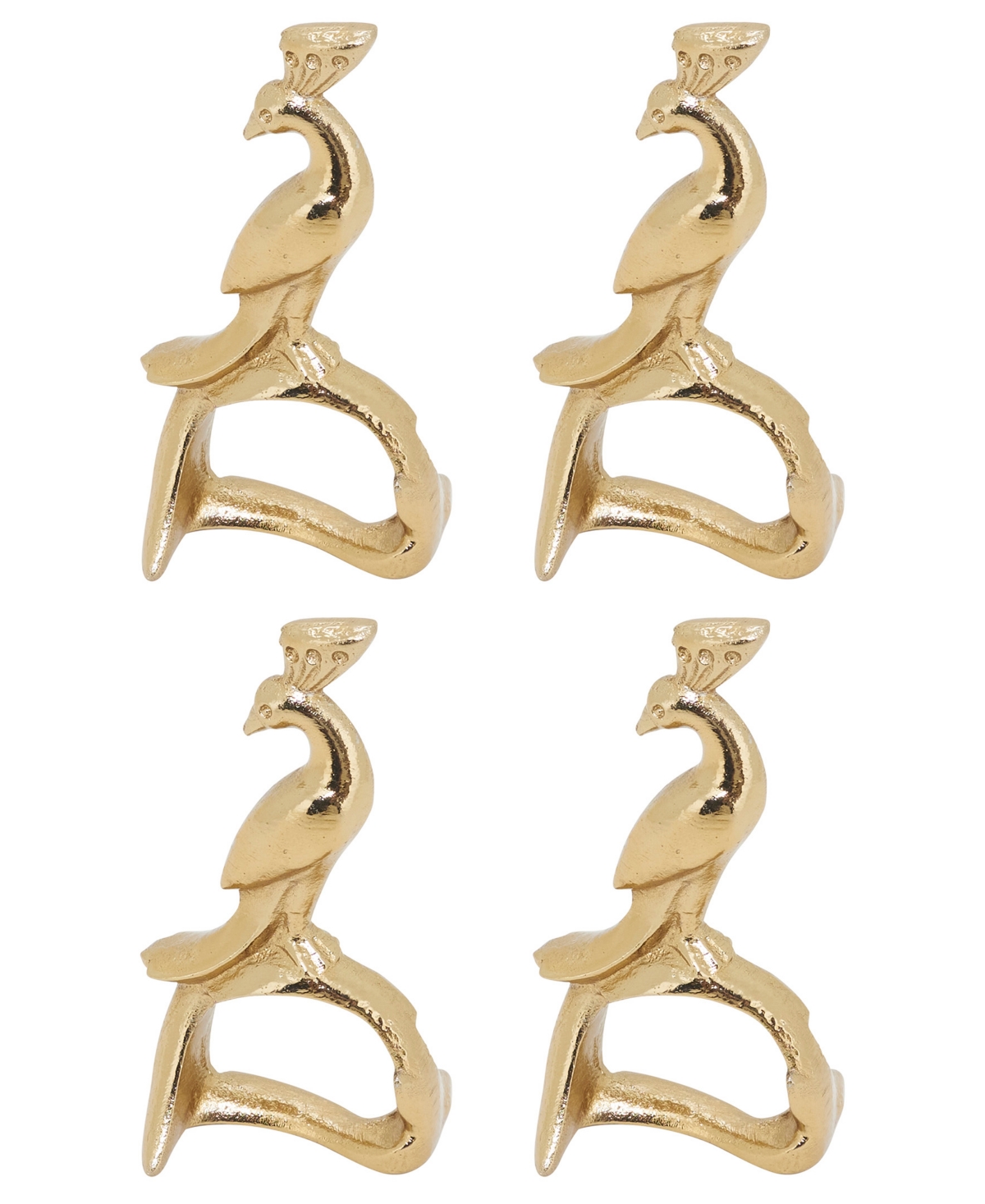 Click here for Saro Lifestyle Gilded Peacock Napkin Ring  Set of... prices