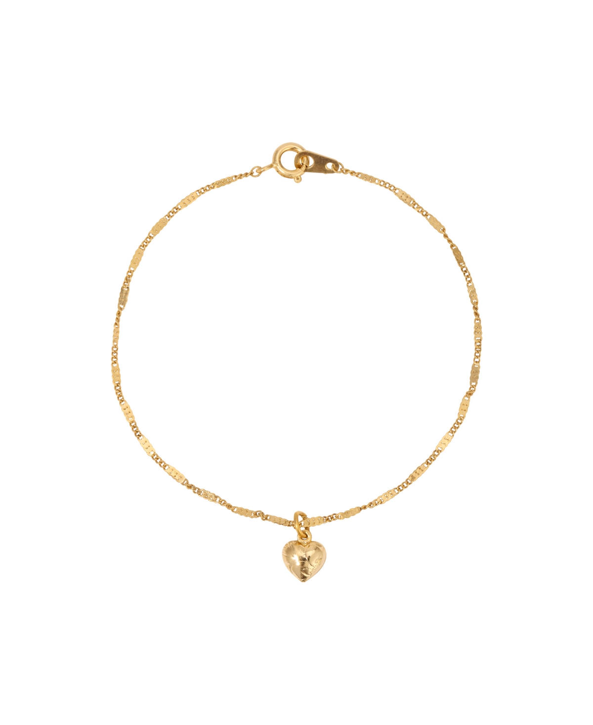 Click here for 2028 Gold Tone Small Heart Bracelet - Yellow prices