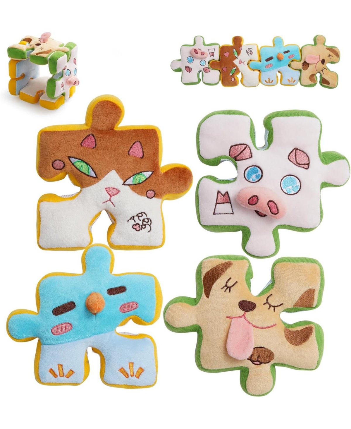 Click here for Nocciola Interactive Squeaky Dog Puzzle Toys  4-in... prices
