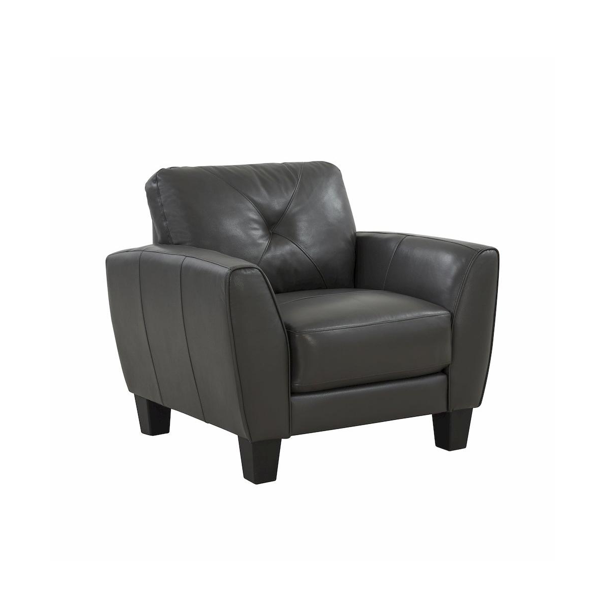 Click here for Porter Designs Trento Top Grain Leather Chair  Gra... prices