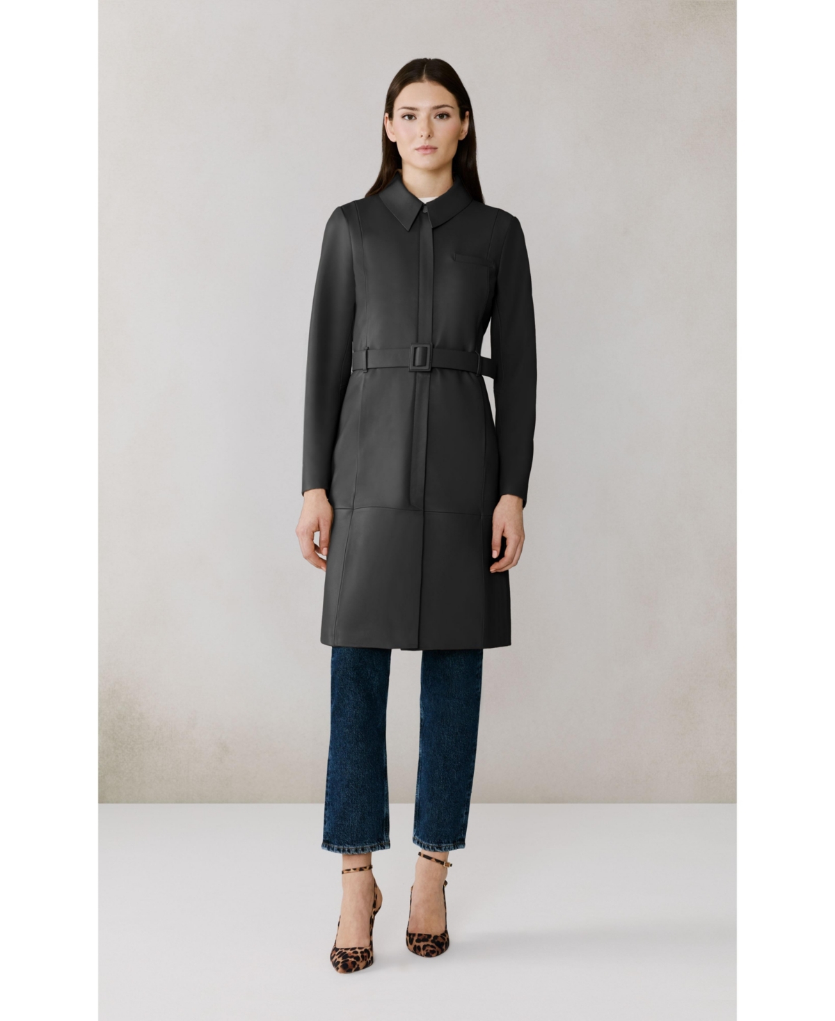 Click here for Soia & Kyo Womens Wendy Longline Coat - Black prices
