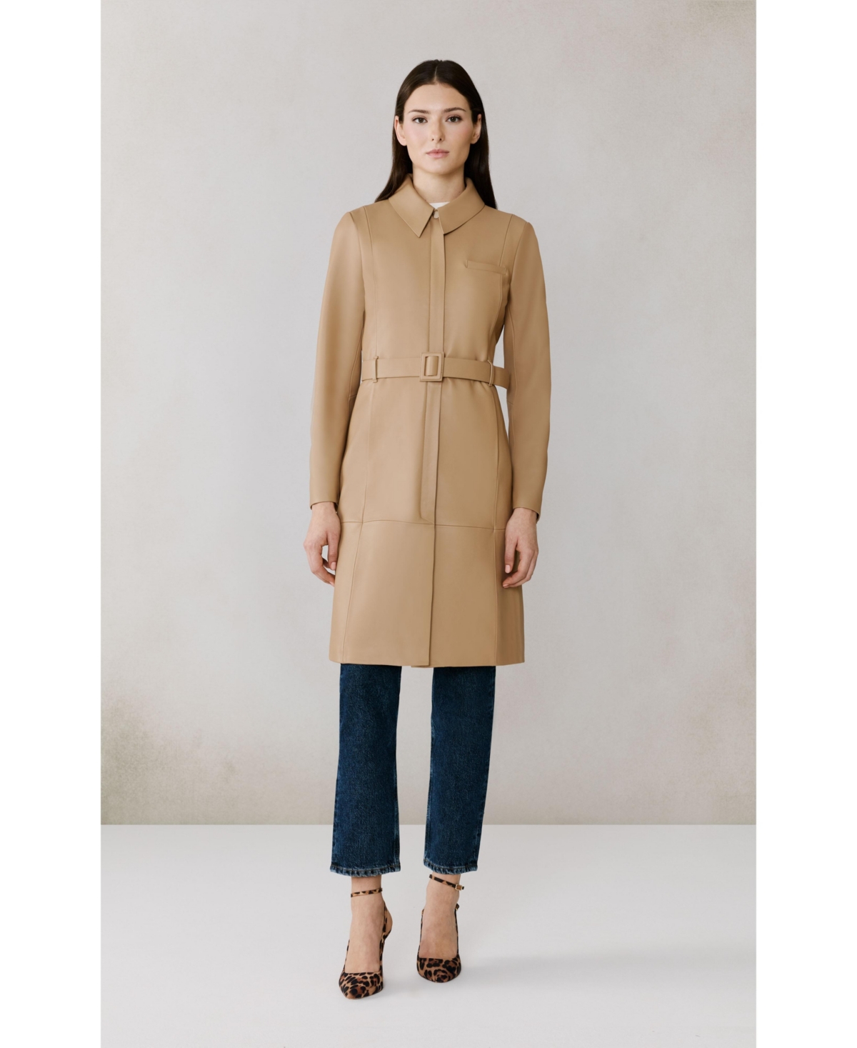 Click here for Soia & Kyo Womens Wendy Longline Coat - Teak prices