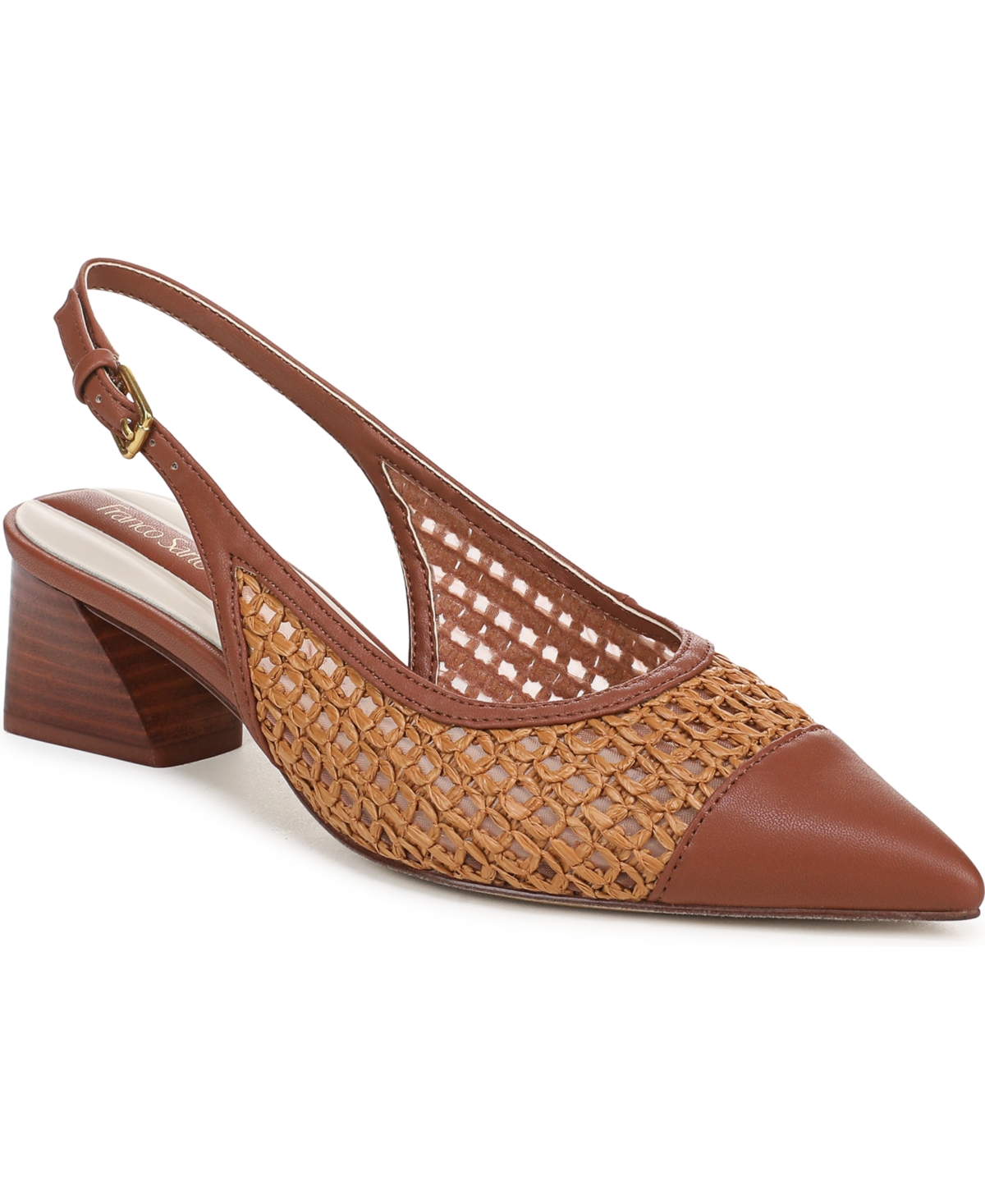 Click here for Franco Sarto Womens Racer Pointed Toe Slingback Sh... prices