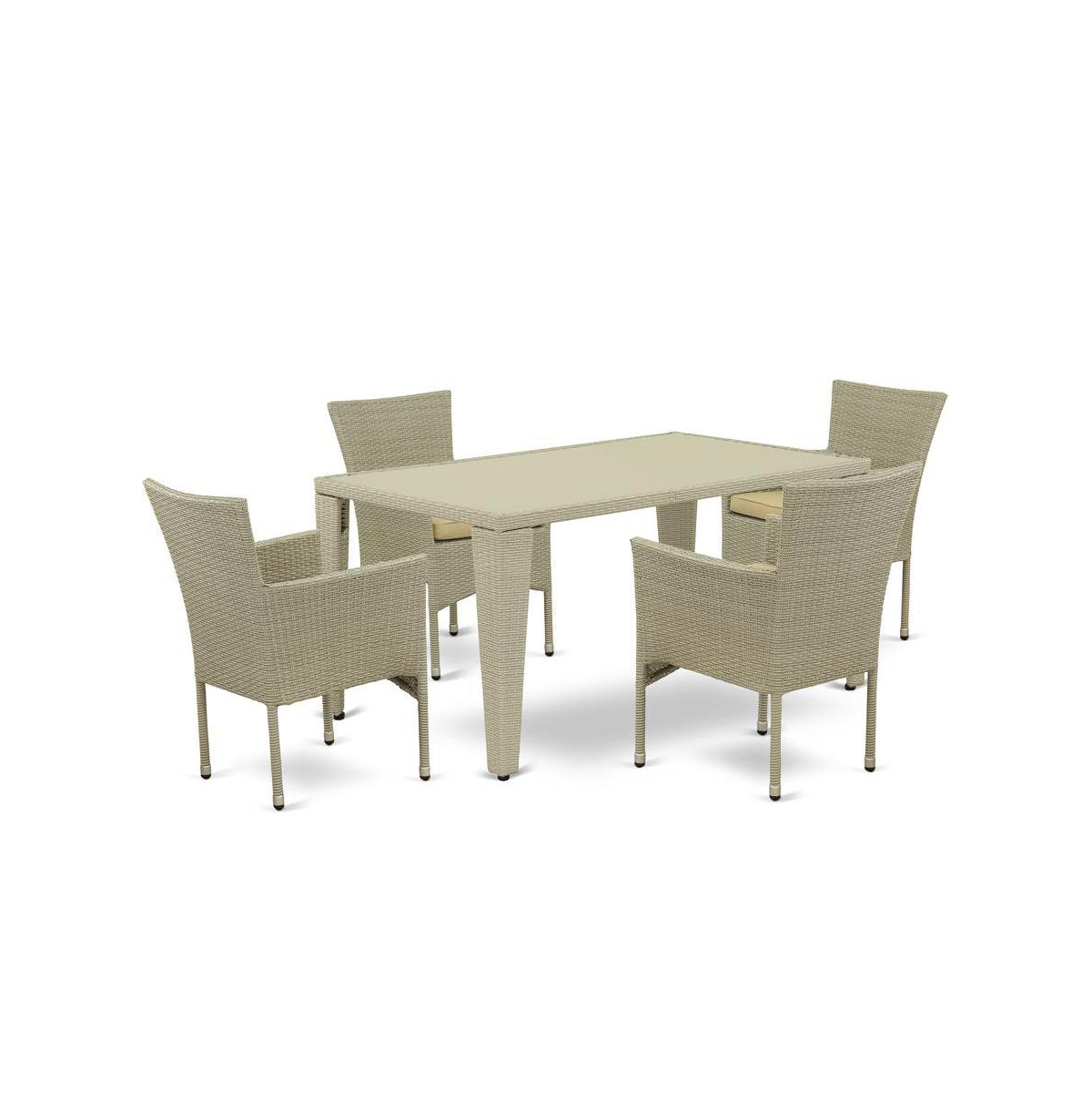 Click here for East West Furniture Wicker Patio Set Natural Linen... prices