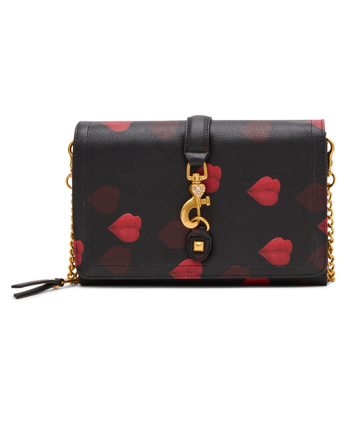 Click here for Betsey Johnson Kisses Wallet Crossbody - Black prices