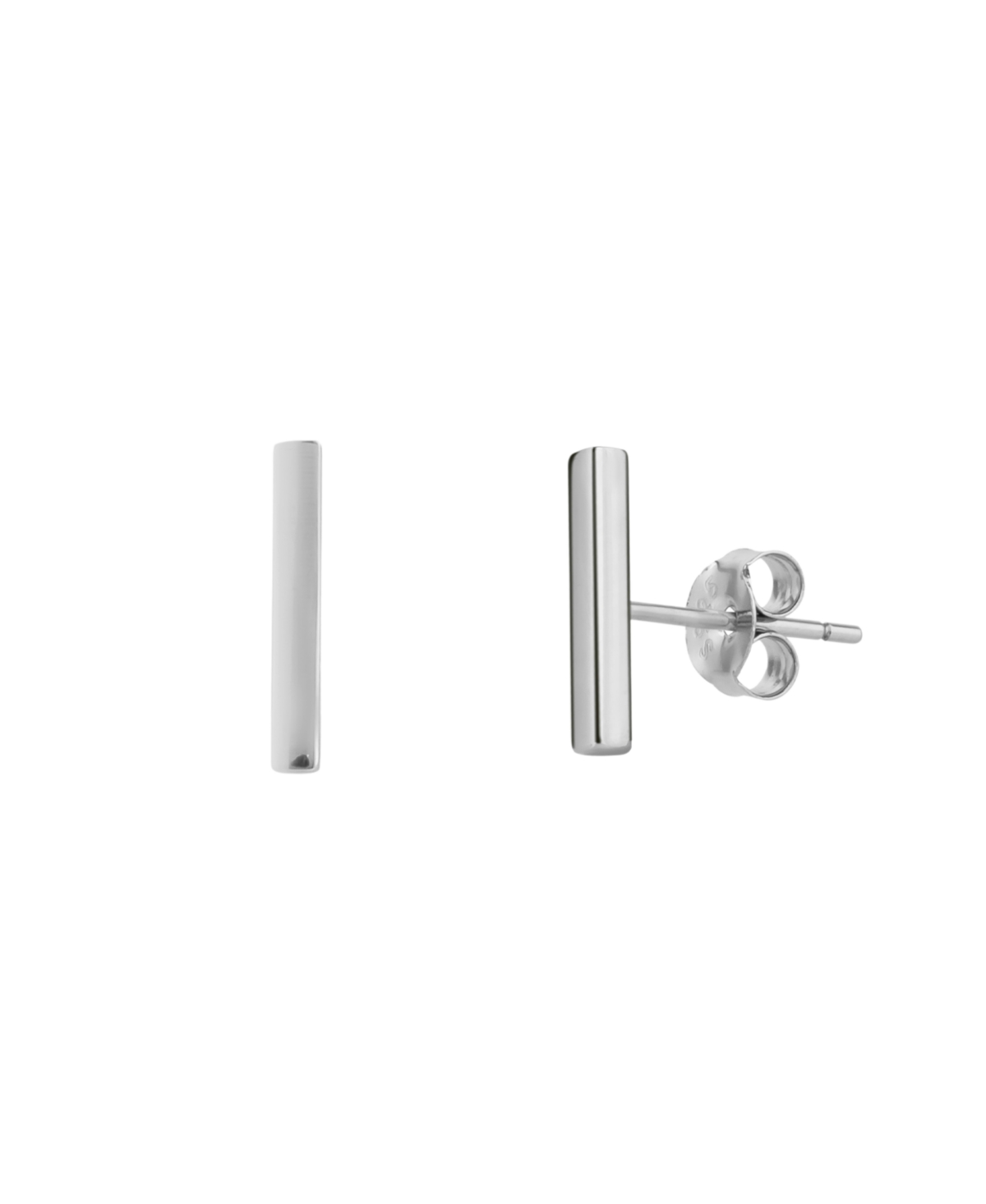 Click here for Spero London Bar Stud Plain Earrings Sterling Silv... prices