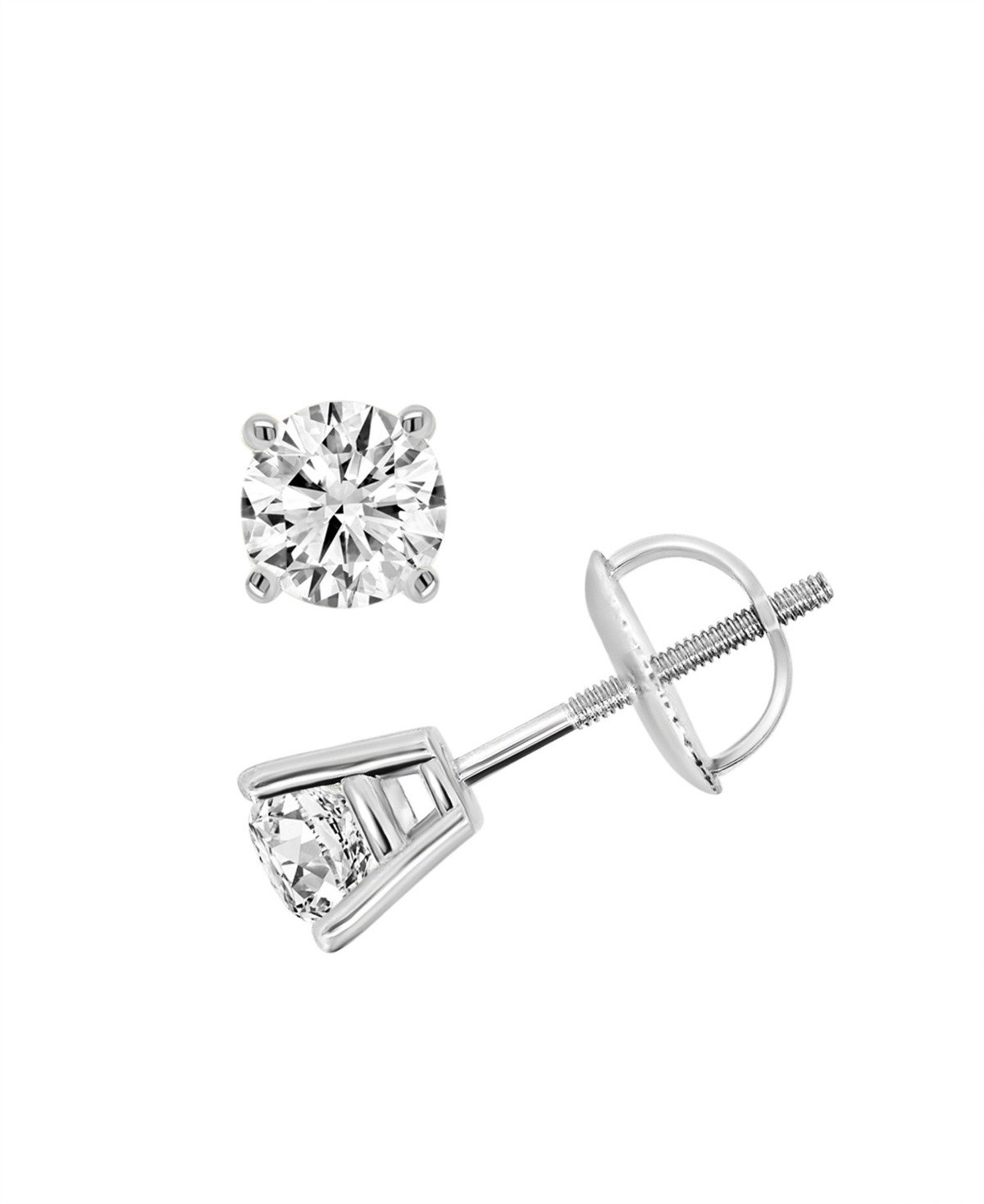 Click here for Macys Diamond Stud Earrings (7/8 ct. t.w.) in 14K... prices
