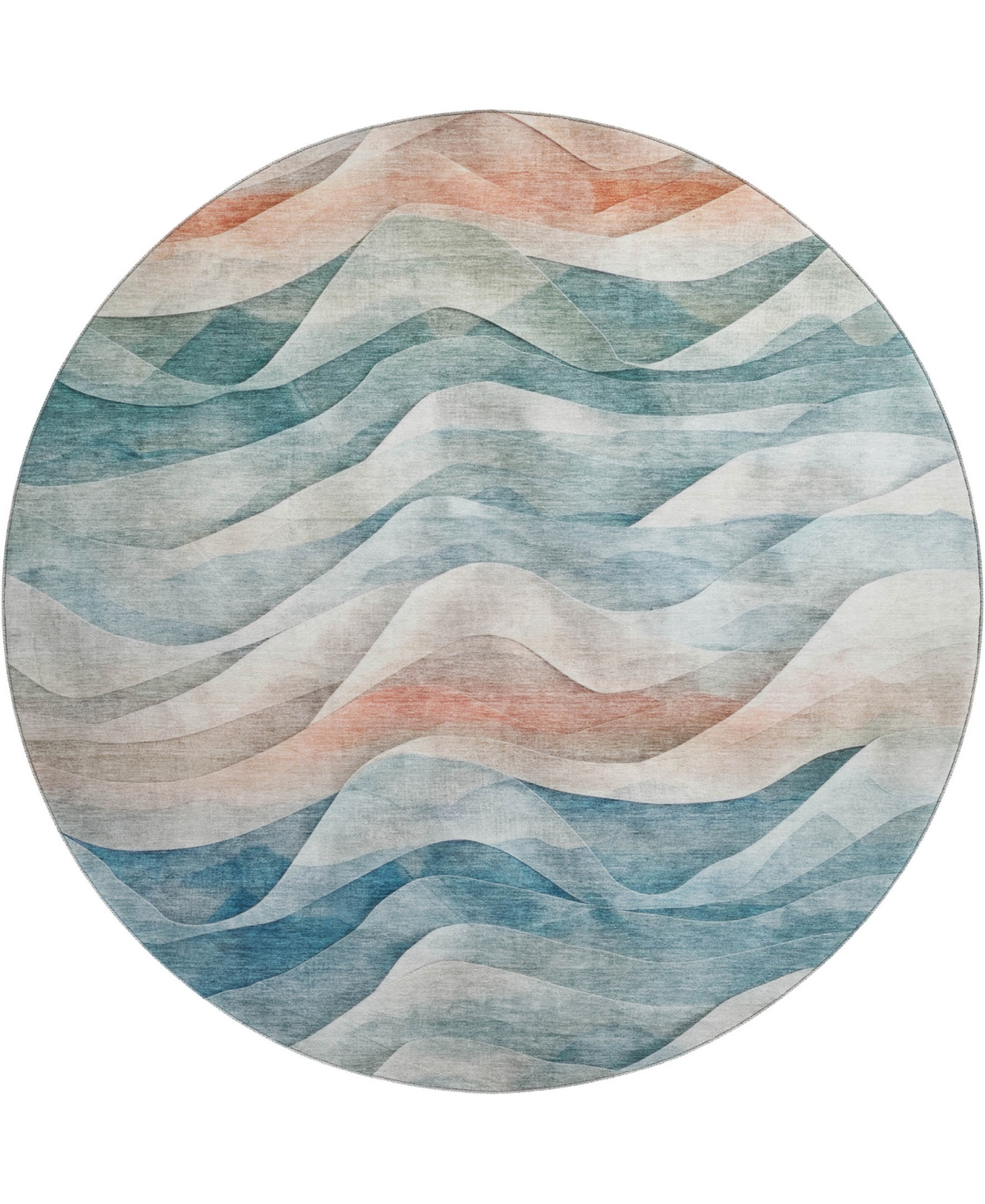 Click here for Dalyn Pacifica PA3 8x8 Round Area Rug - Blue  Teal prices