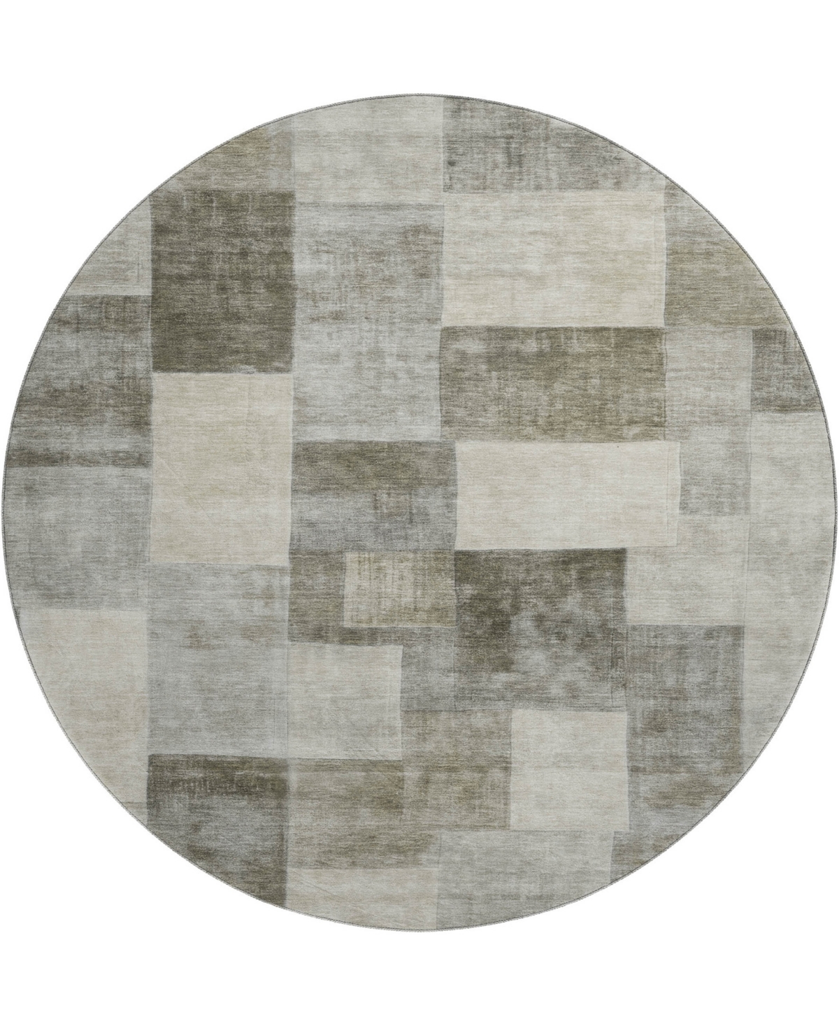 Click here for Dalyn Pacifica PA12 8x8 Round Area Rug - Gray  Bei... prices