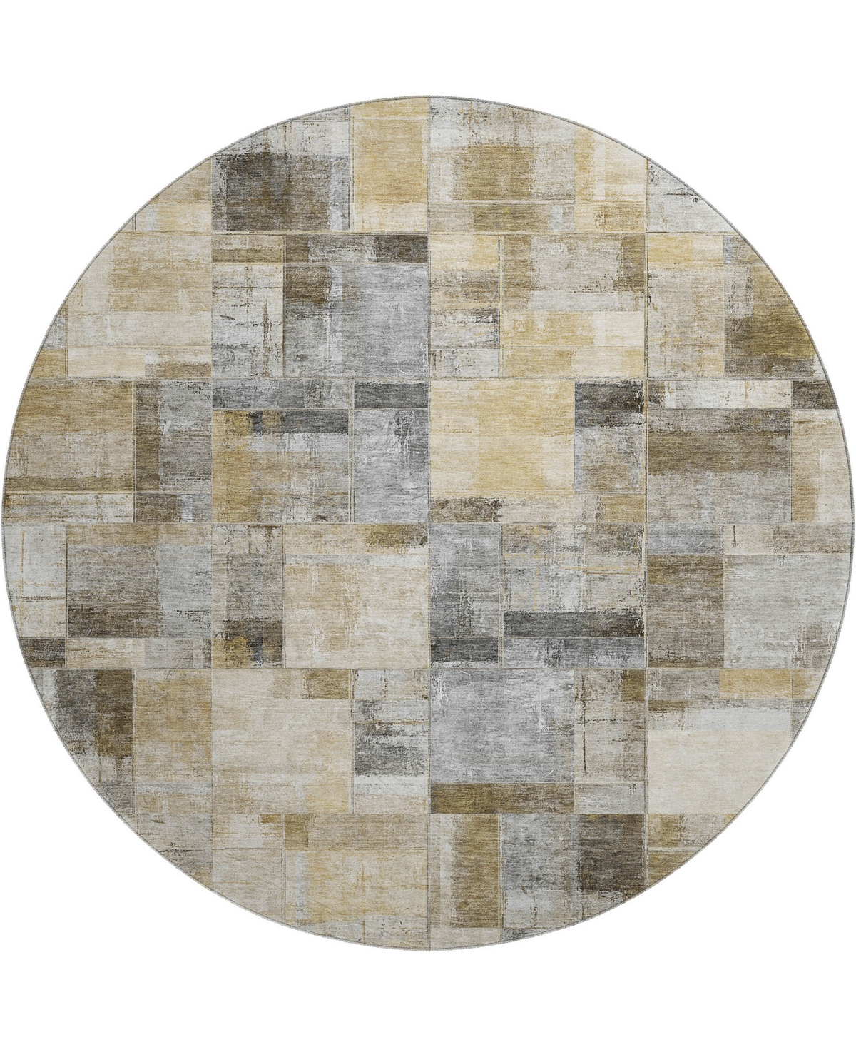 Click here for Dalyn Ravenna RN4 8x8 Round Area Rug - Gray  Beige prices