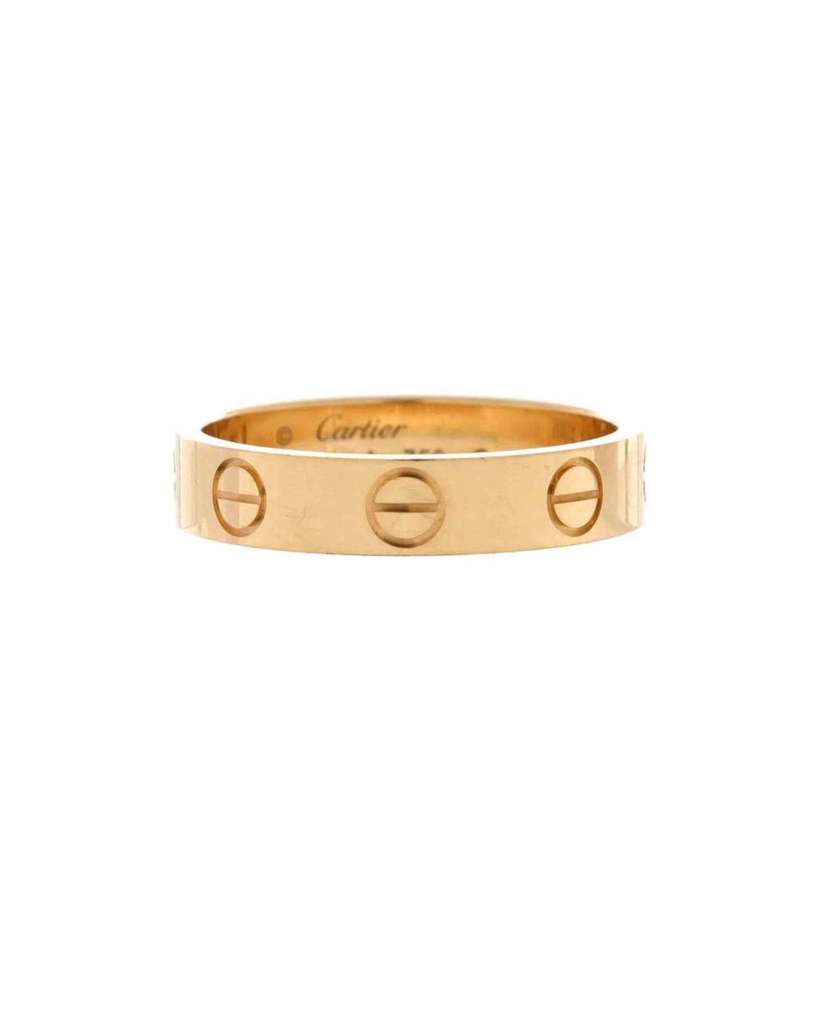Click here for Pre-Owned Cartier Love Band Ring - 18k yellow gold prices