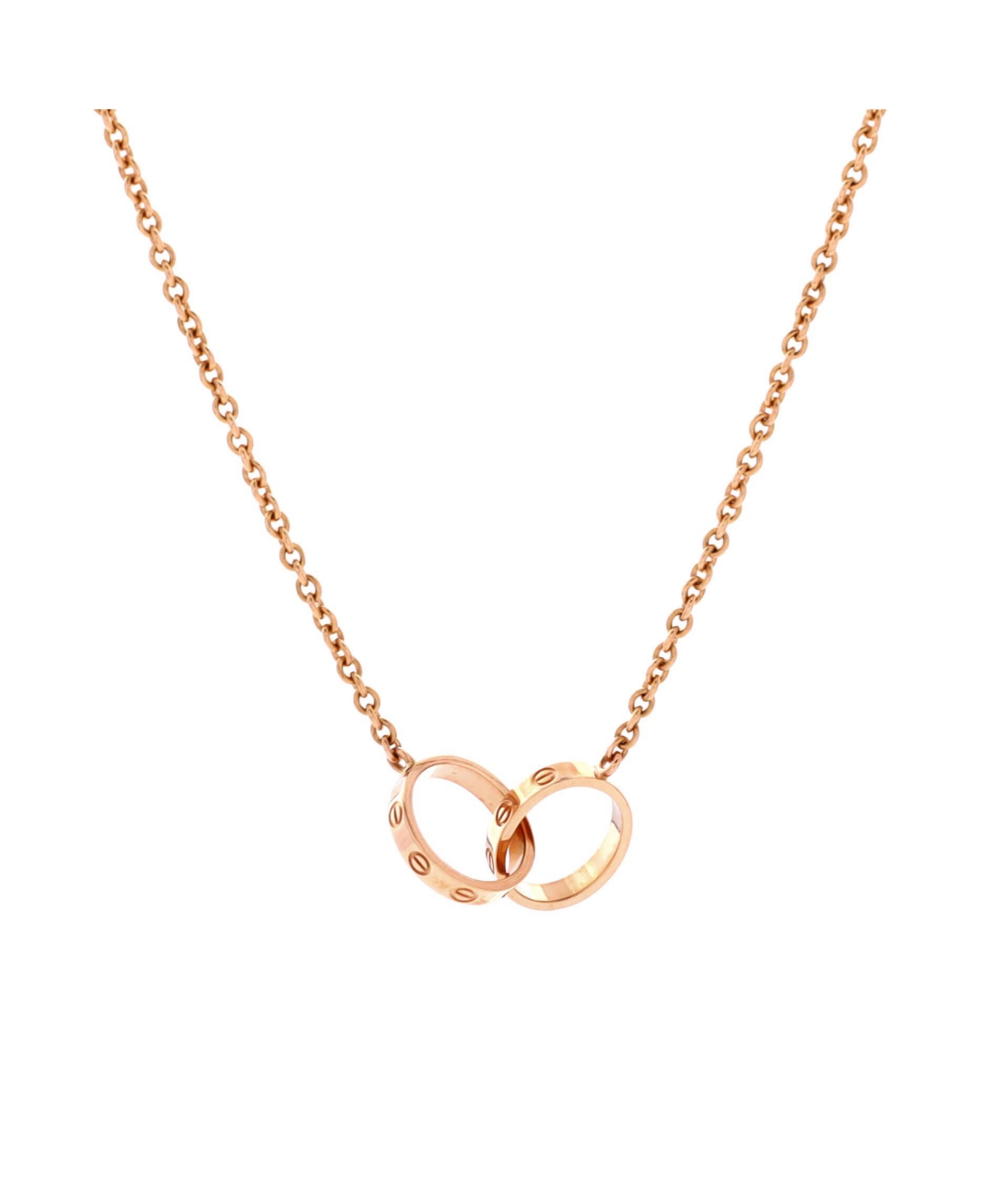 Click here for Pre-Owned Cartier Love Interlocking Necklace - 18k... prices