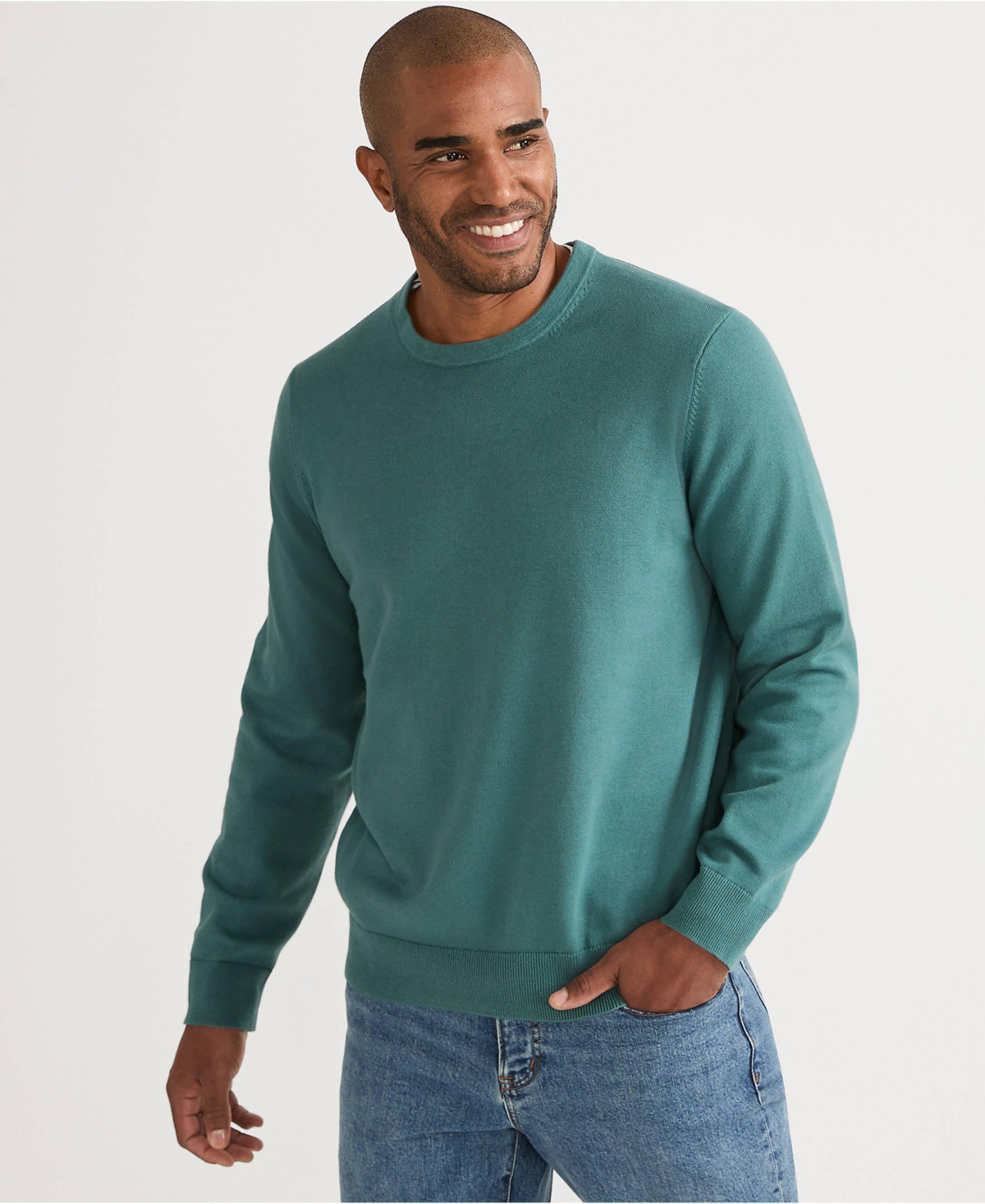 Click here for Lands End Mens Tall Fine Gauge Cotton Crew Neck Sw... prices