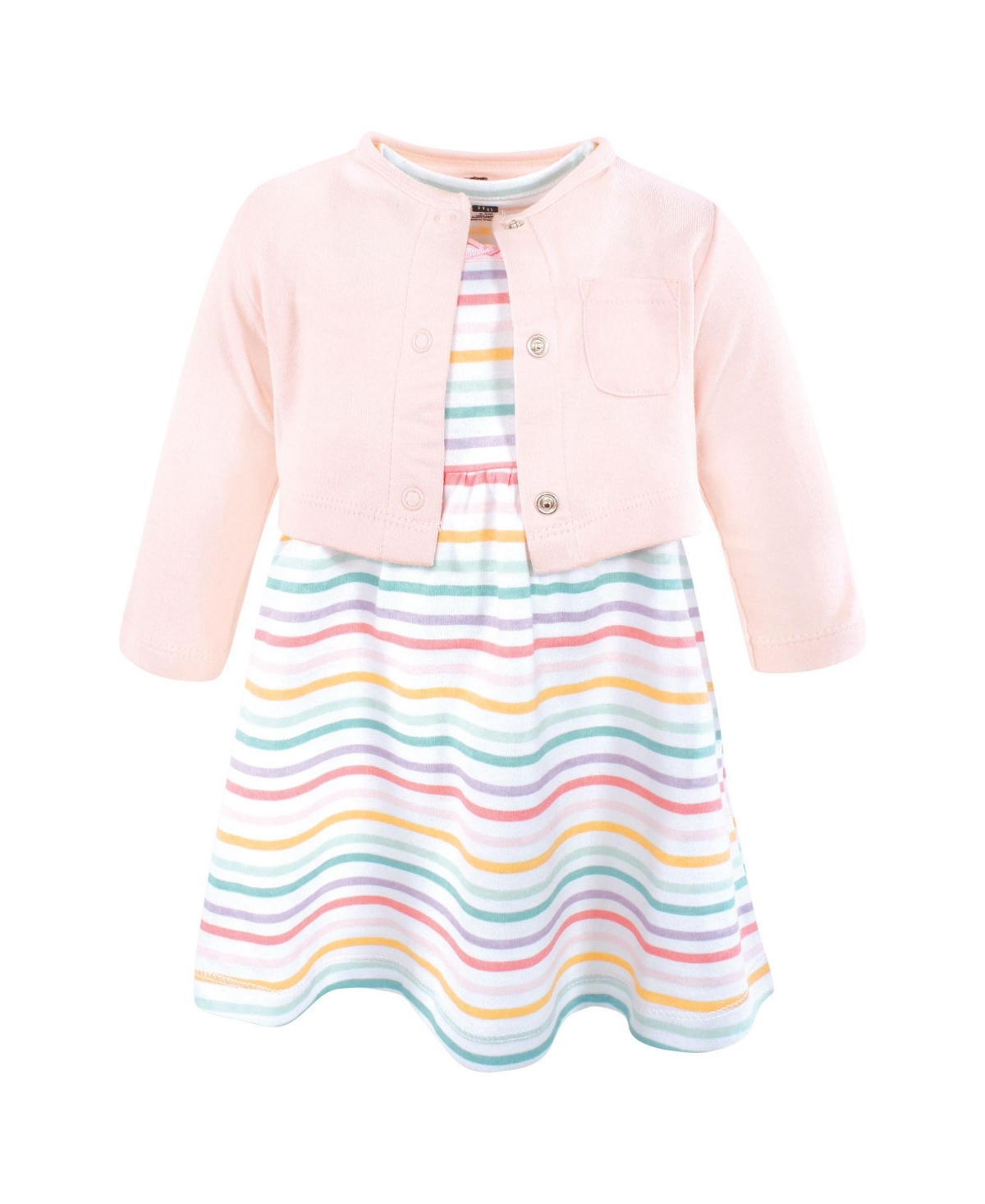 Click here for Hudson Baby Cotton Dress and Cardigan Set  Happy S... prices
