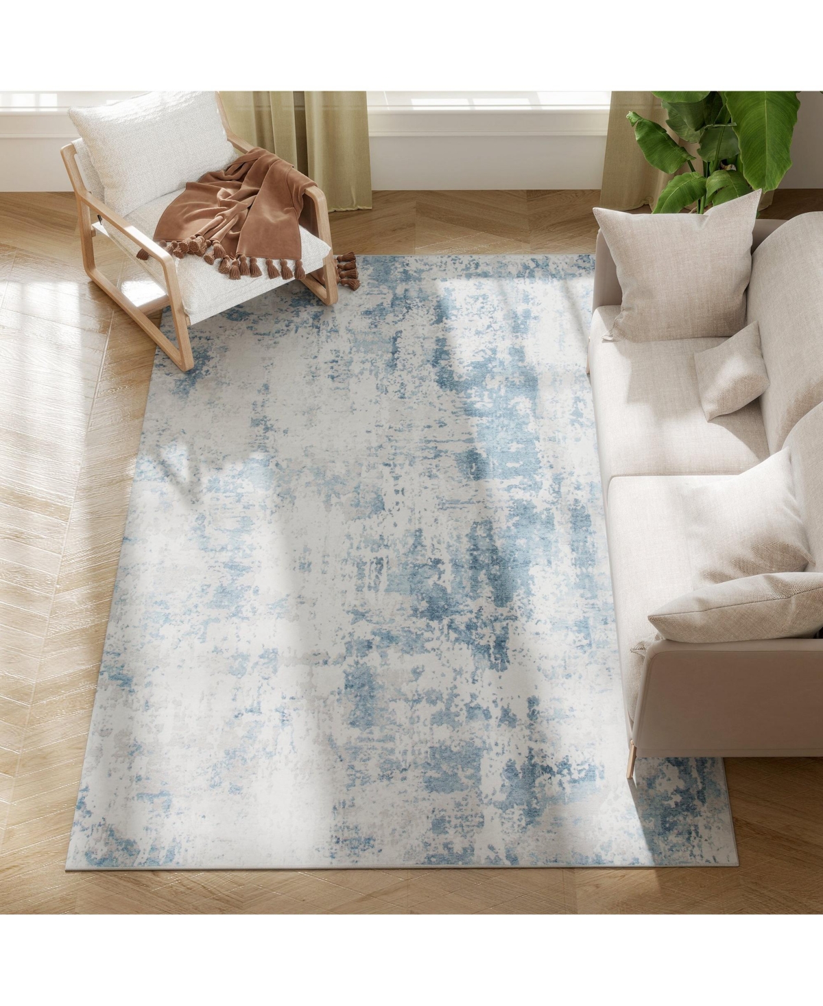 Click here for Homcom Area Rug 5x7  Non-Slip Machine Washable Rug... prices