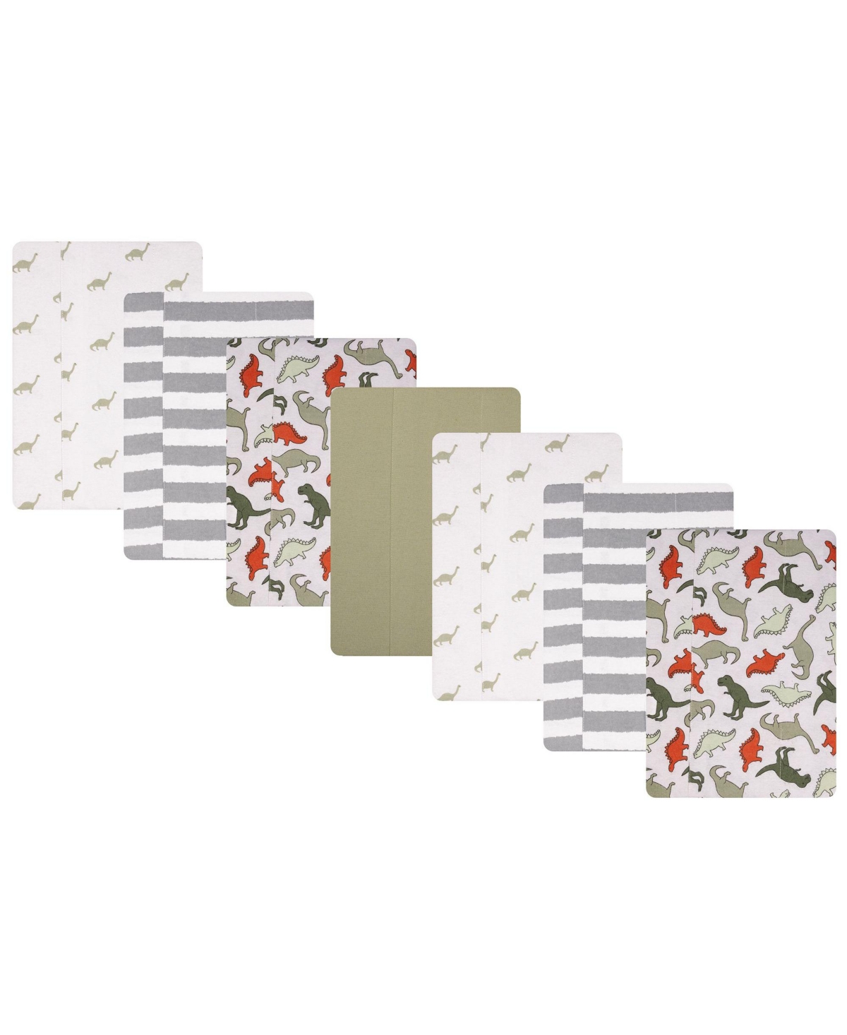 Click here for Hudson Baby Cotton Flannel Burp Cloths 7-Pack  Mul... prices