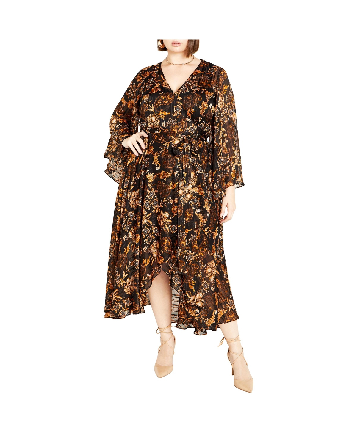 Click here for City Chic Womens Freya Print Maxi Dress - Jacobean prices