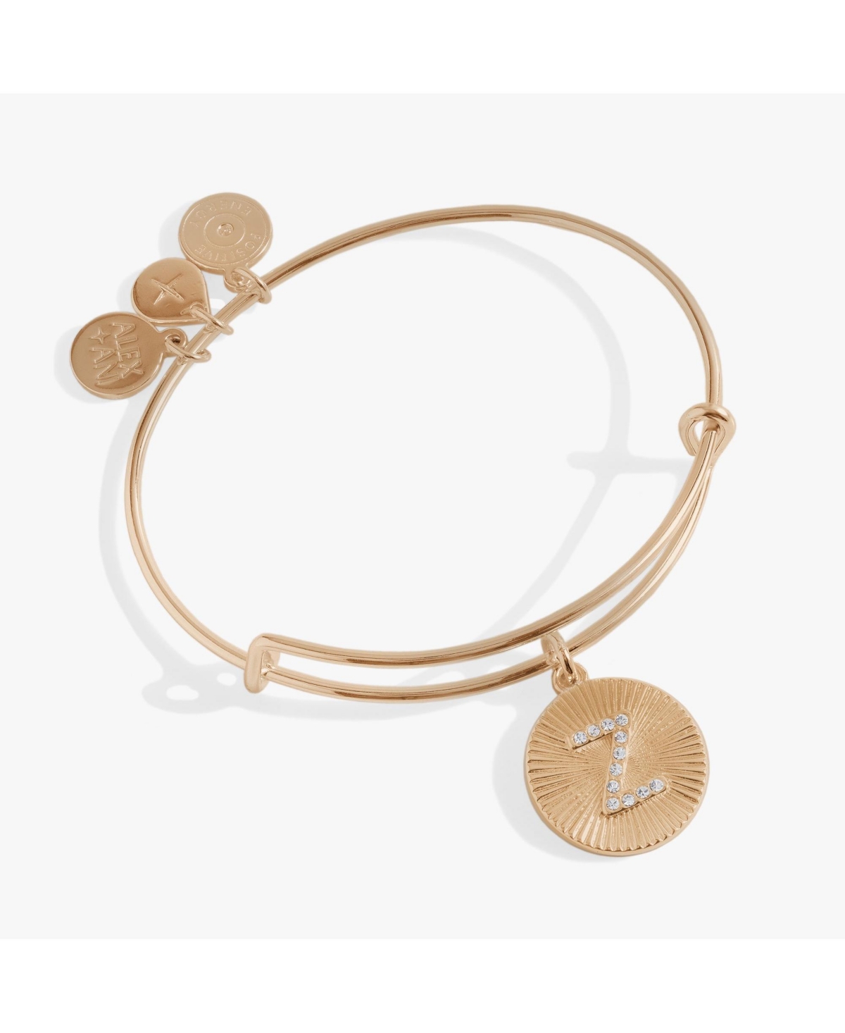 Click here for Alex and Ani Pave Starburst Texture Initial Bangle... prices