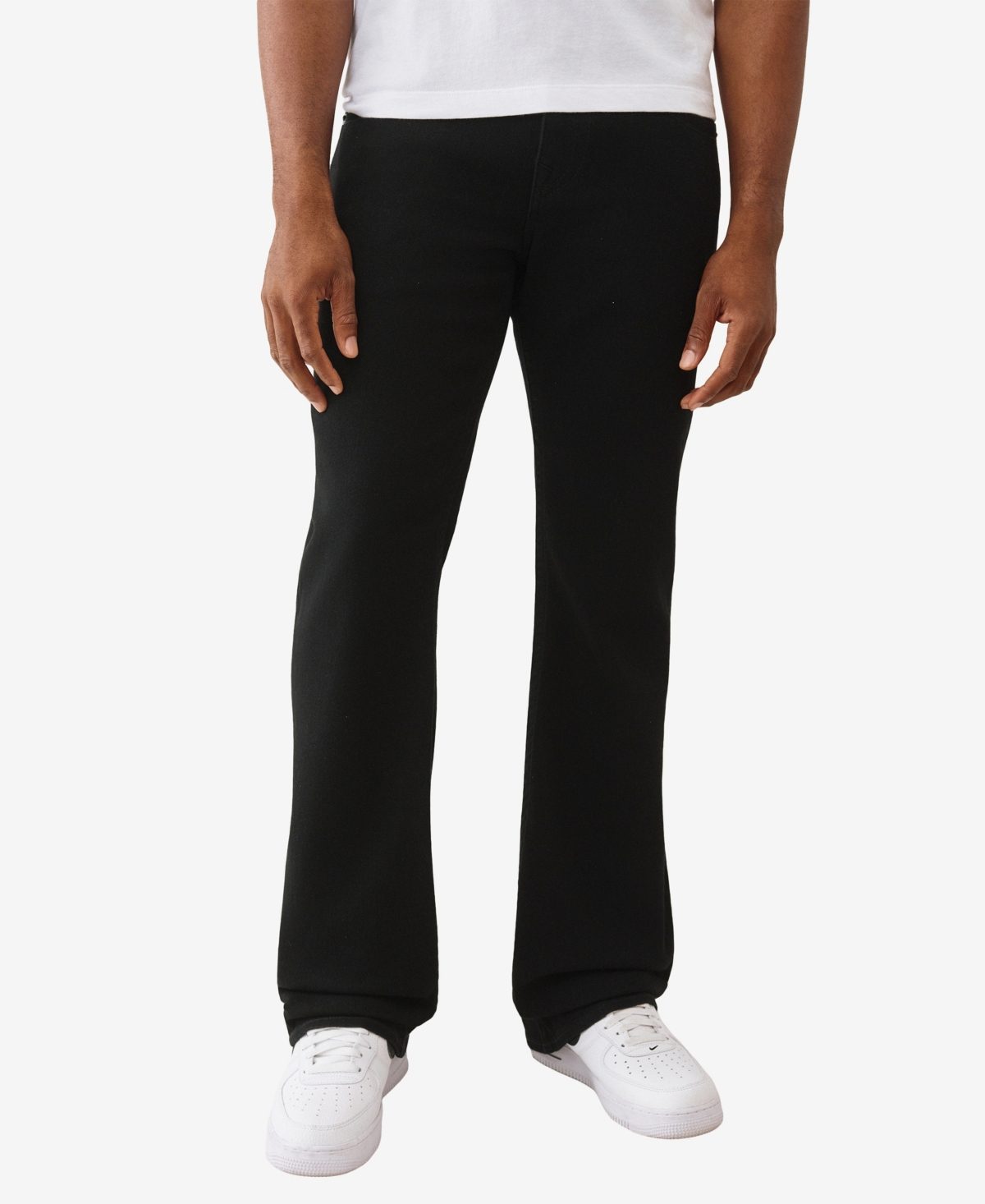 Click here for True Religion Mens Bootcut Warped Logo Flap Regula... prices