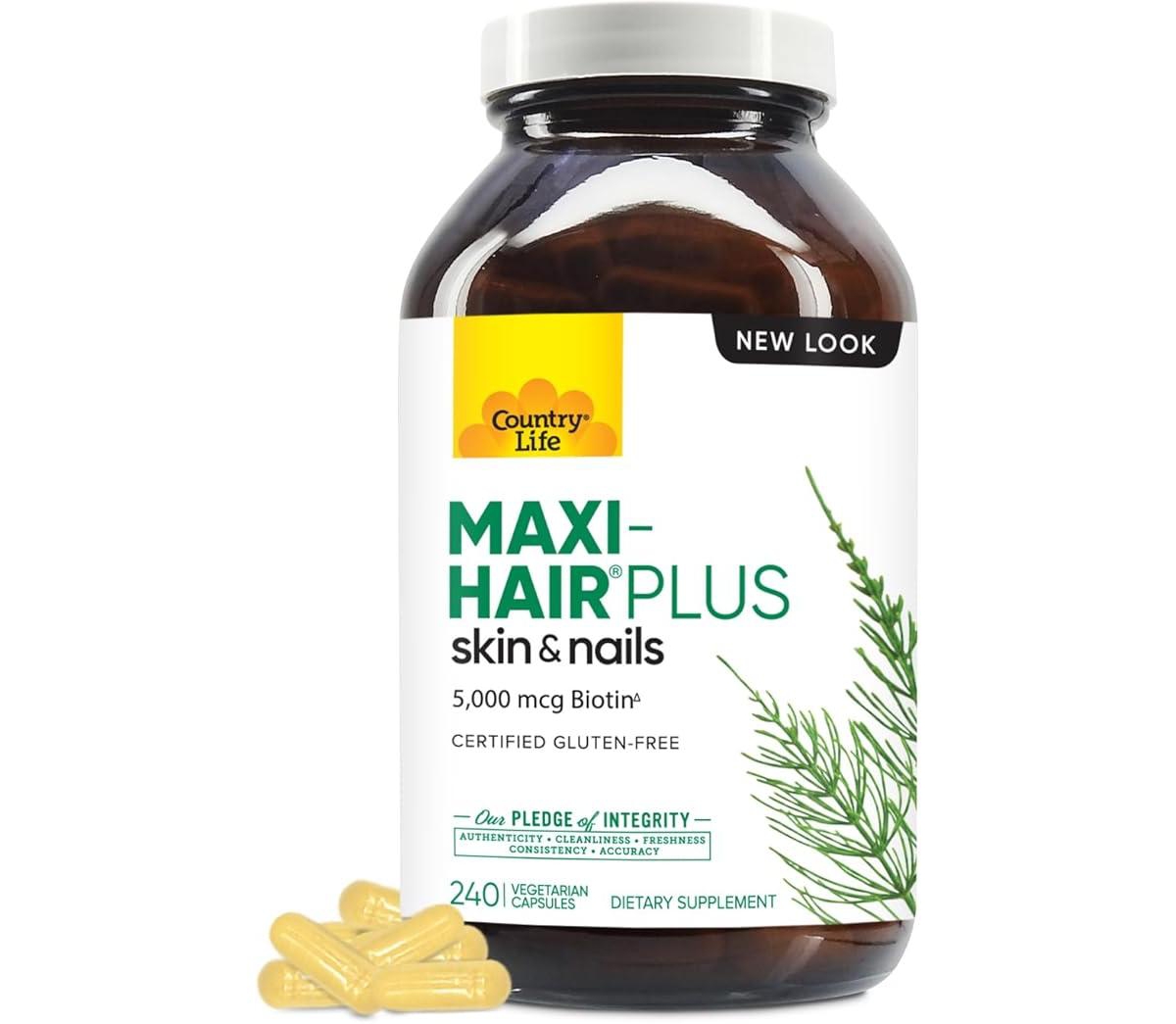 Click here for Country Life Maxi Hair Plus Biotin  5000 mcg  240... prices