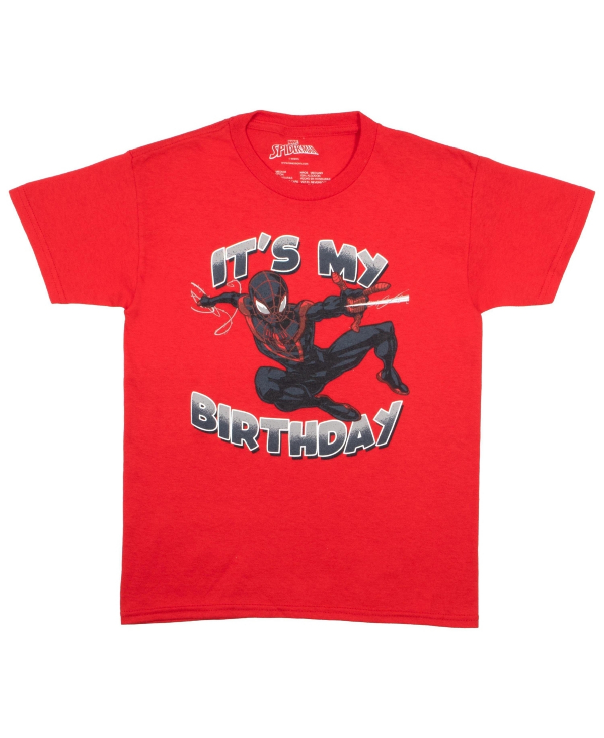 Click here for Miles Morales Boys Graphic Print T-Shirt for Birth... prices