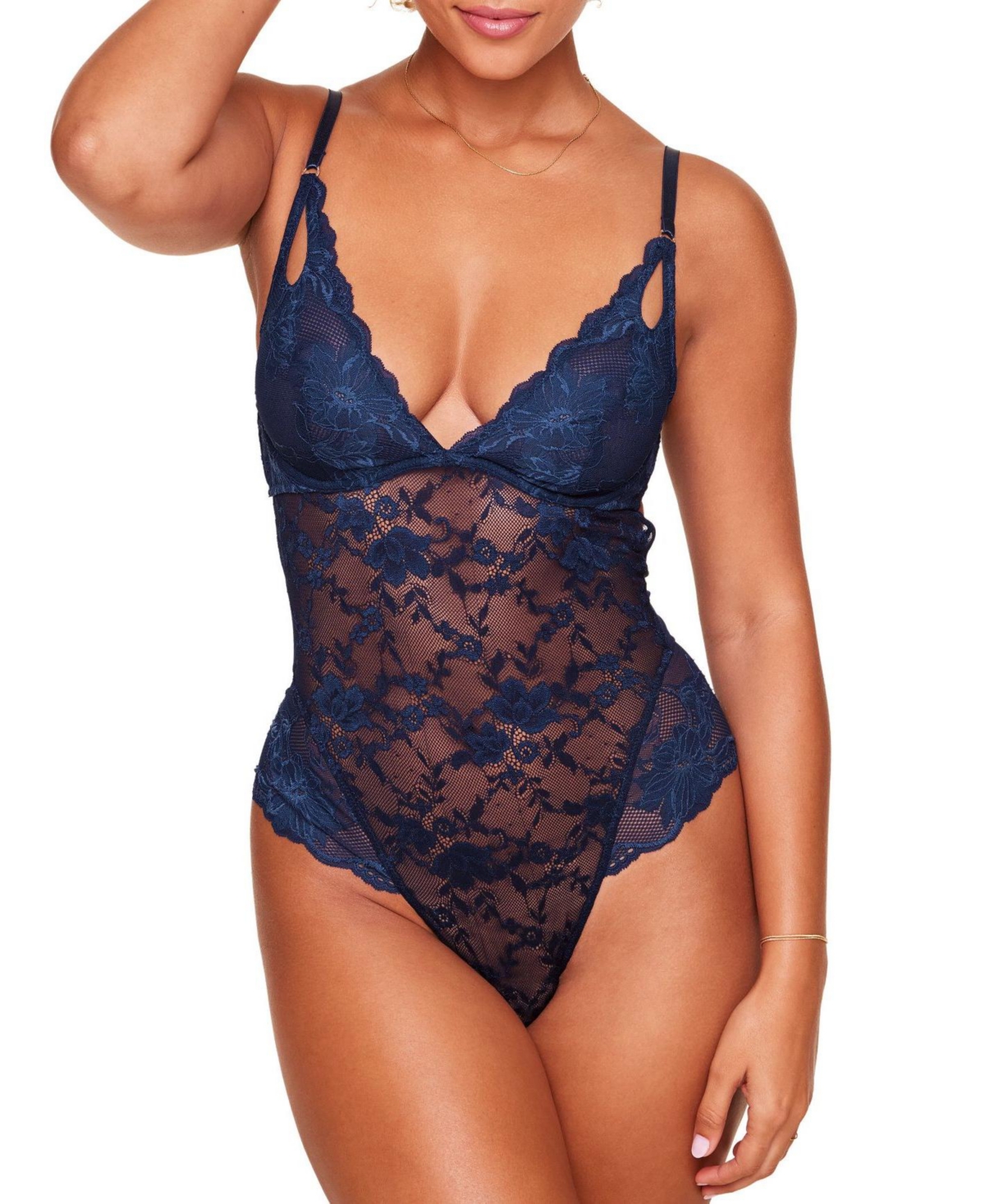 Click here for Adore Me Womens Julianna Bodysuit Lingerie - Dark... prices