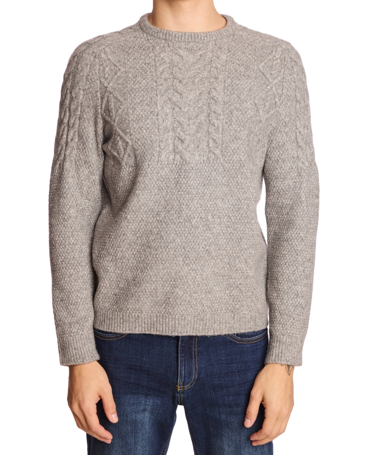 Click here for Paisley & Gray Mens Crewneck Sweater - Smoke prices